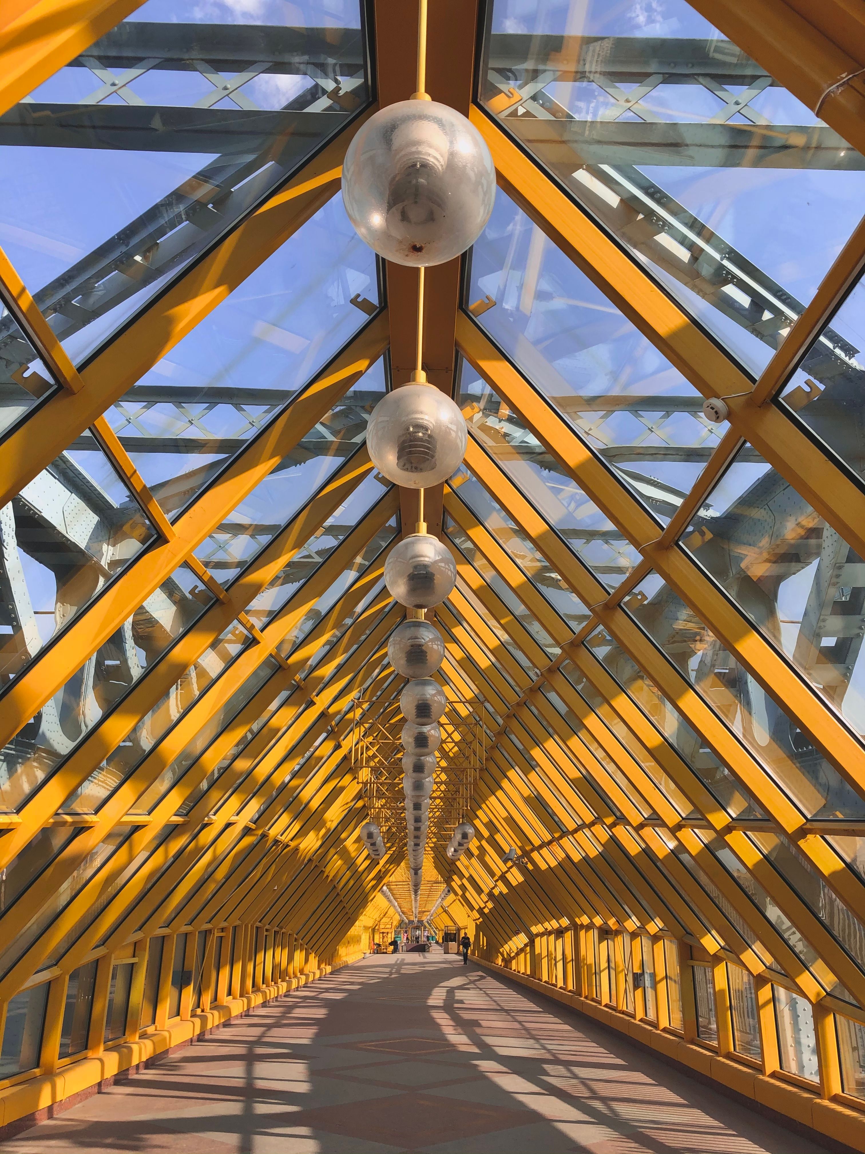 Metal Walkway With Skylights · Free Stock Photo