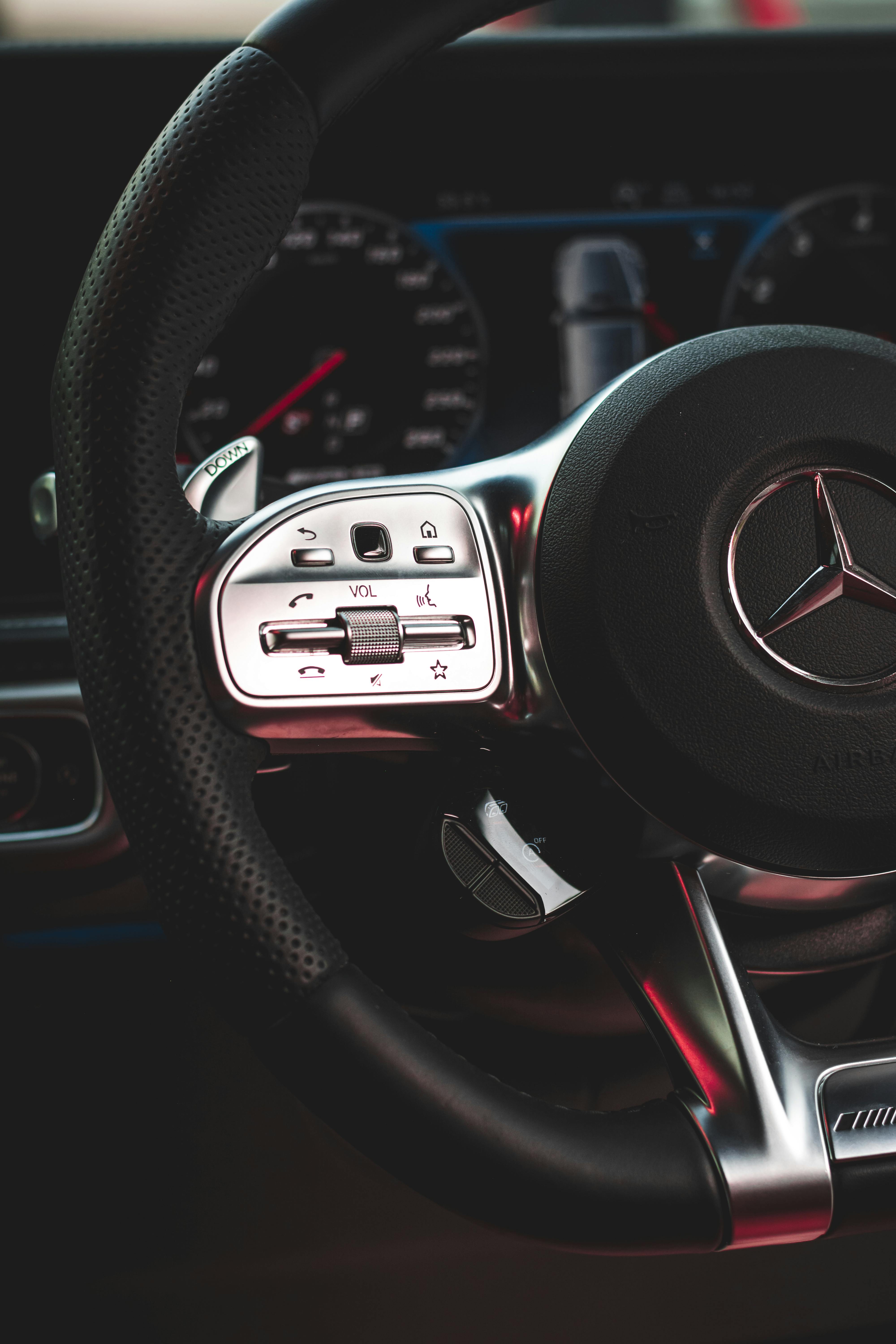 Black and Yellow Car Interior · Free Stock Photo