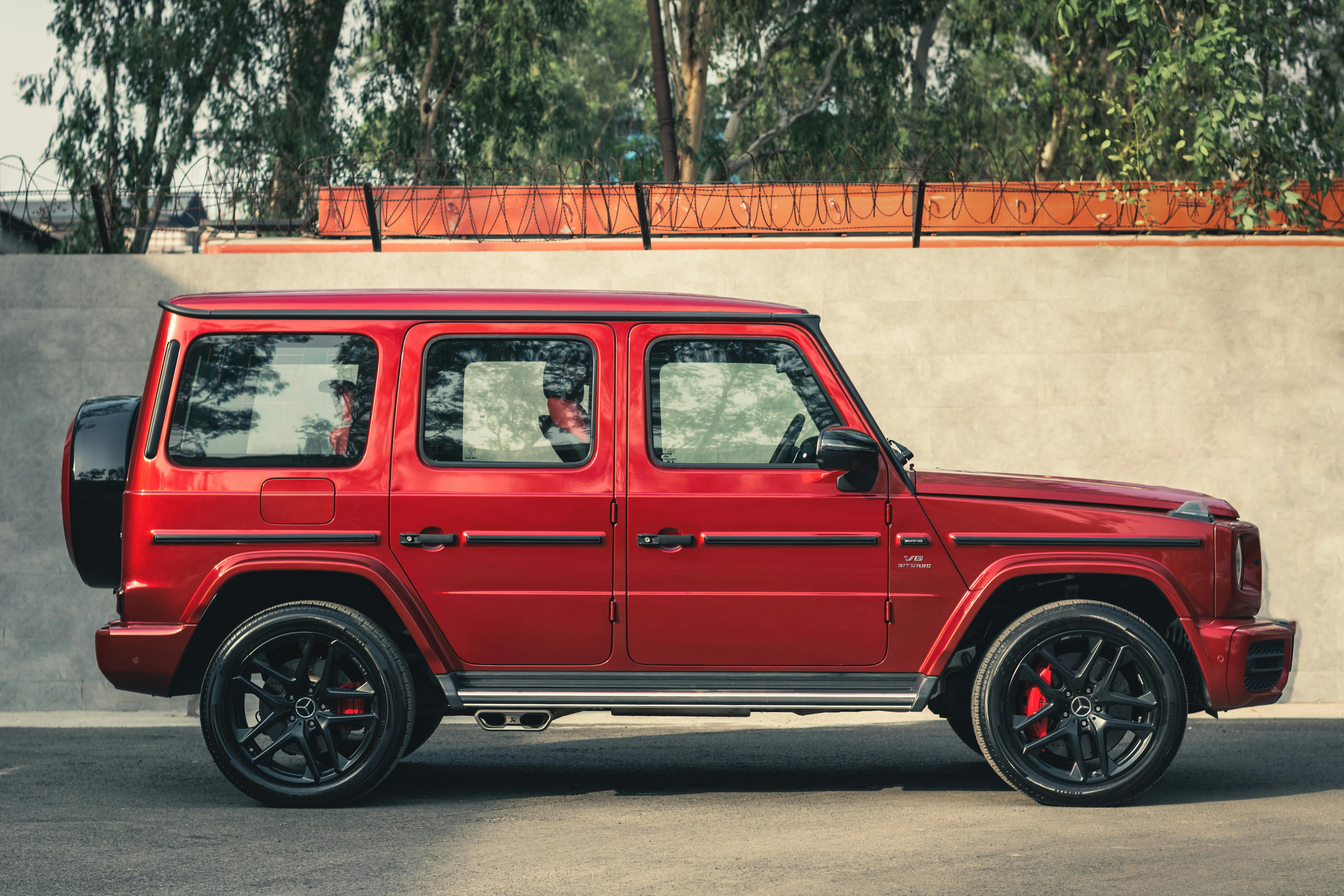Red Mercedes-Benz G Class · Free Stock Photo