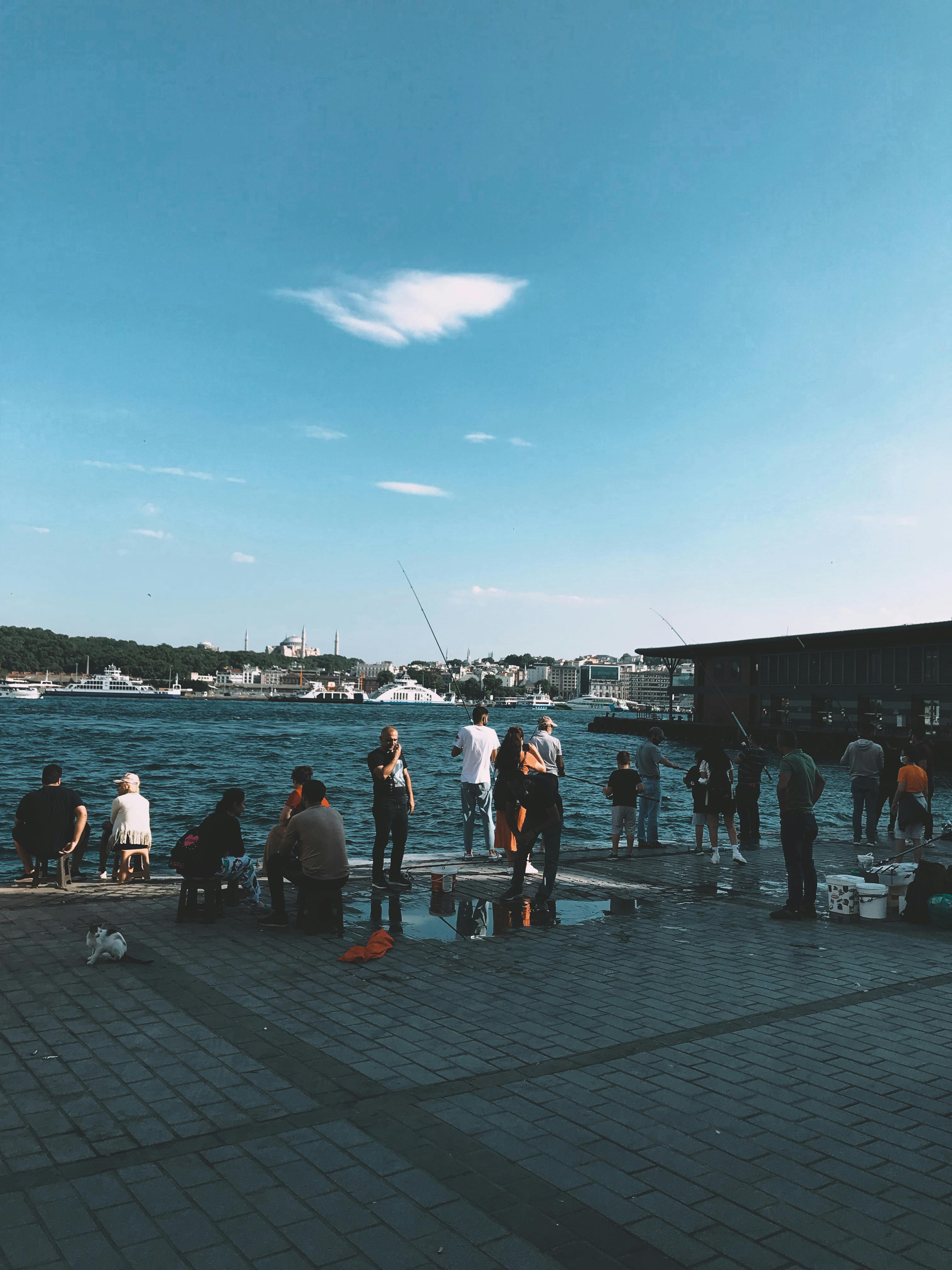 People Standing on the Port · Free Stock Photo
