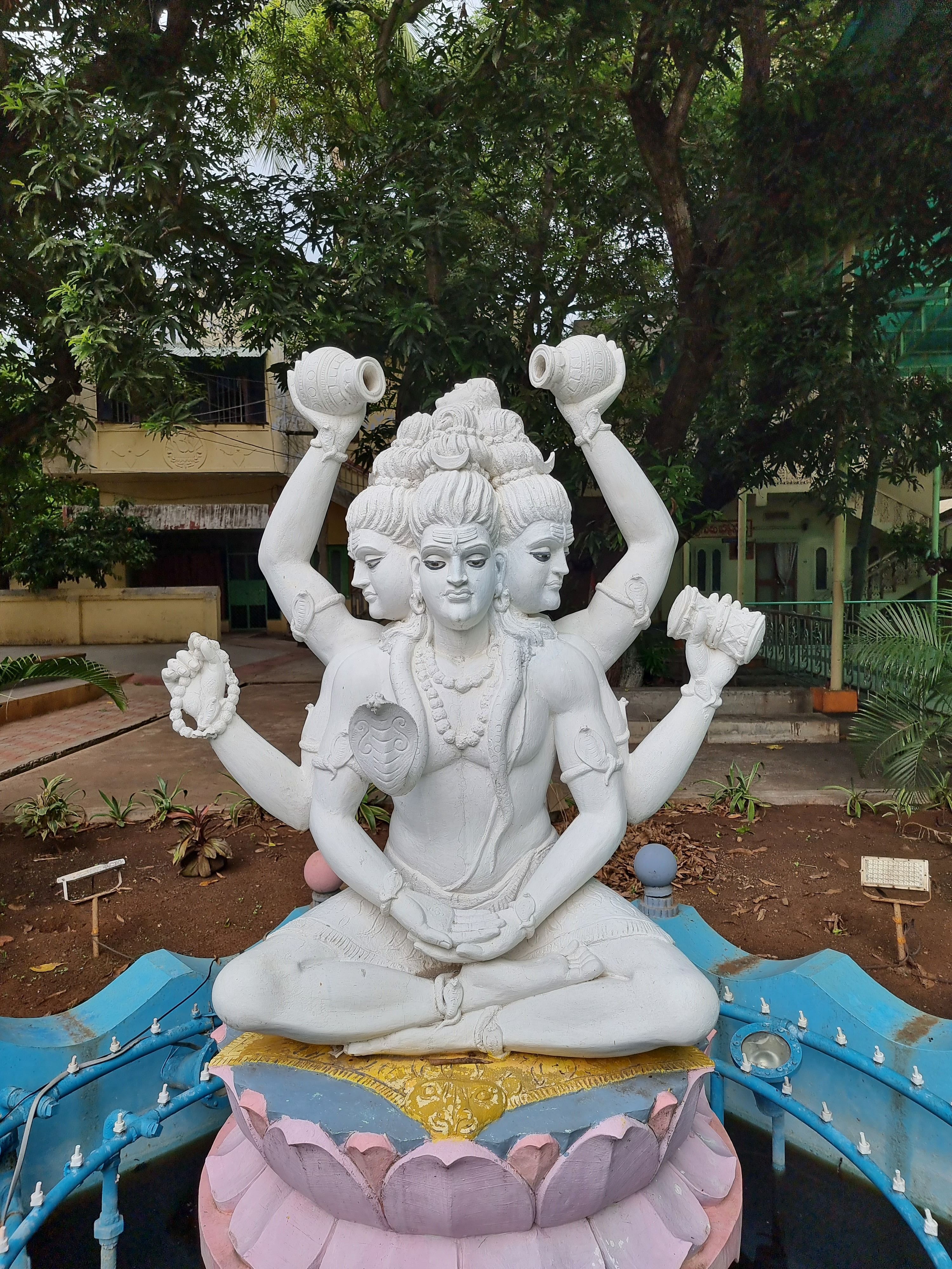 Stone Gayatri Statue Outdoors · Free Stock Photo