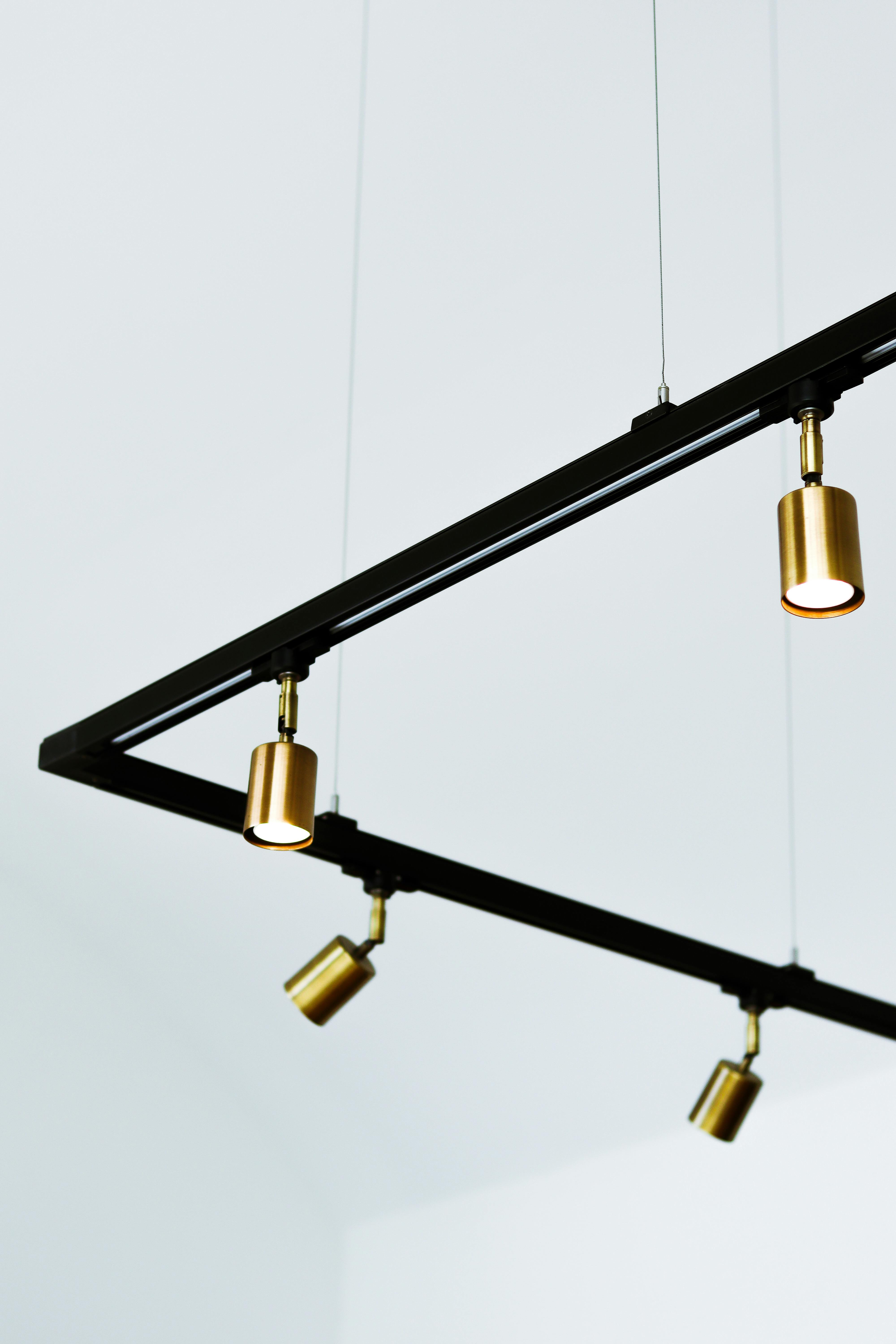 Black Metal Frame With Light Bulb · Free Stock Photo