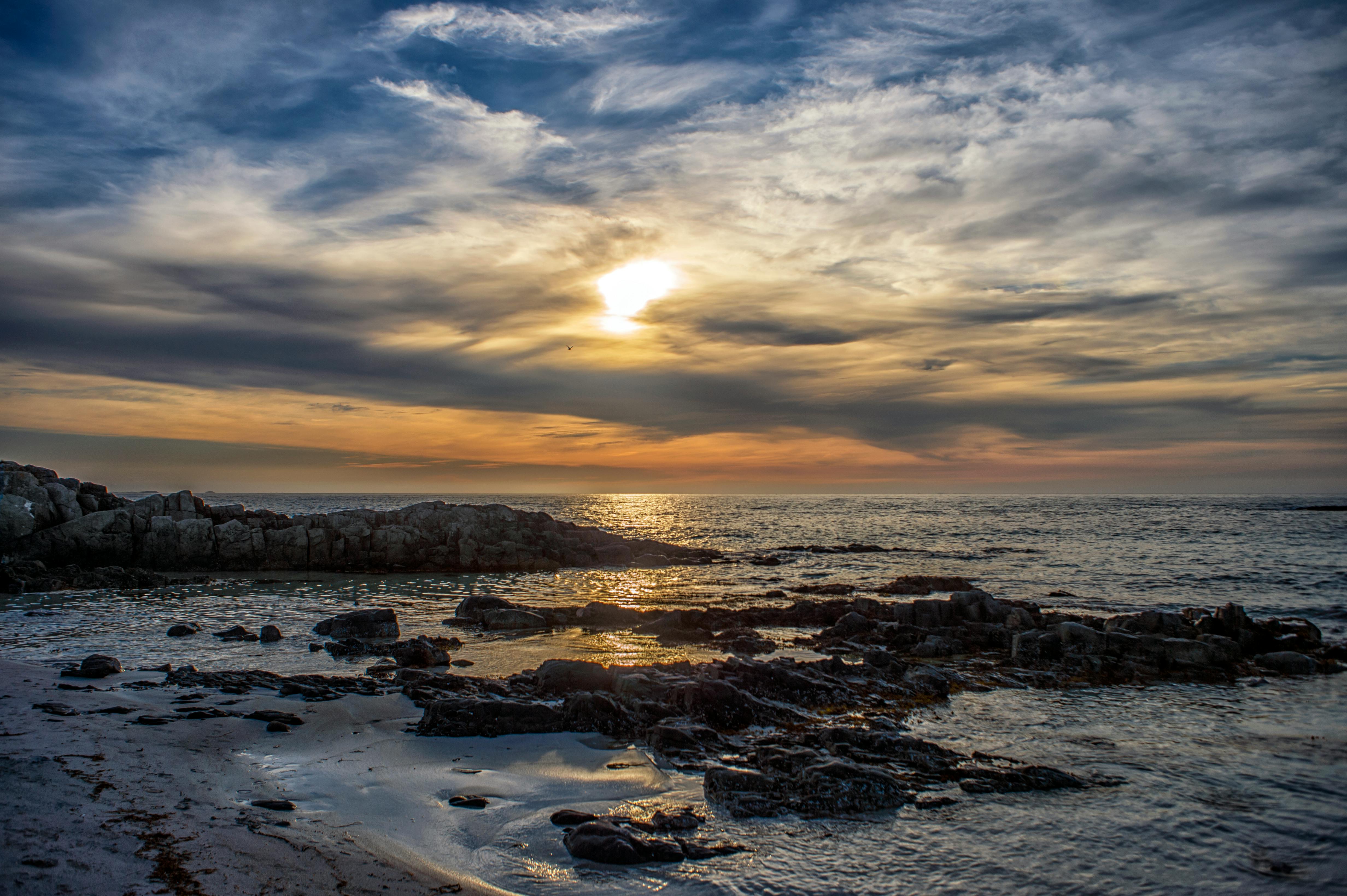 Ocean View During Sunset · Free Stock Photo