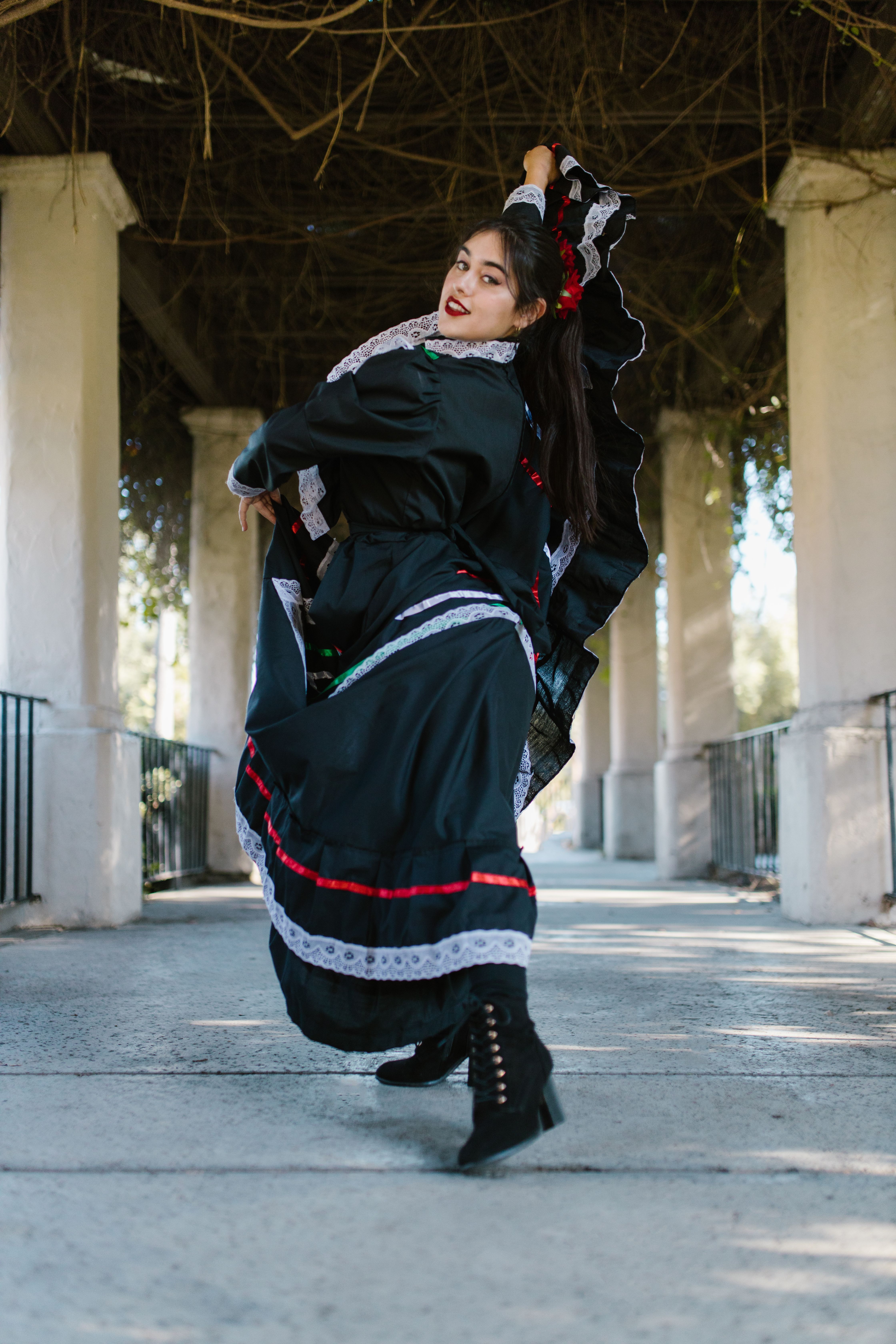 Woman Dancing During Traditional Mexican Festival · Free Stock Photo