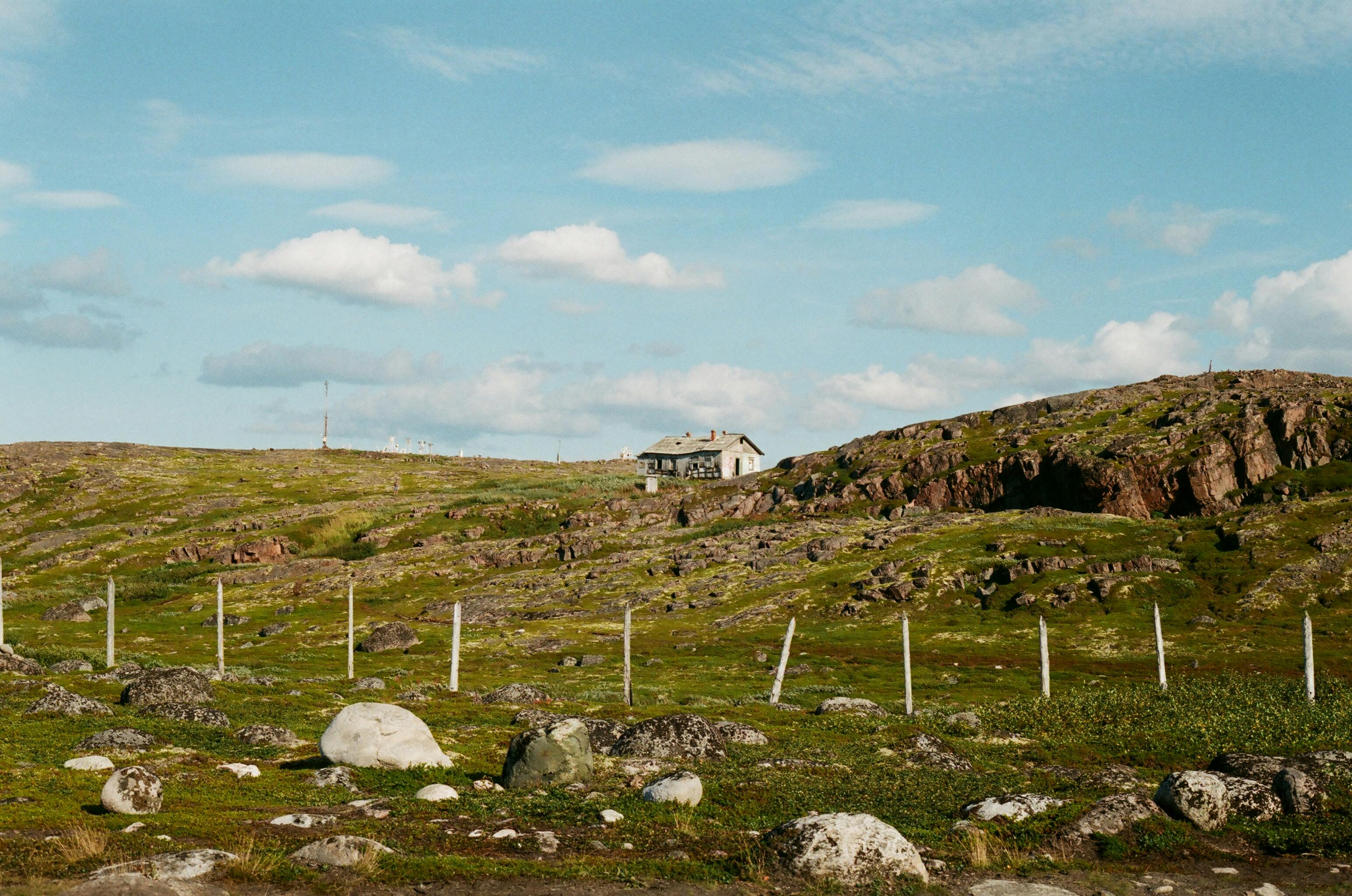House in Valley in Wild Nature Landscape · Free Stock Photo