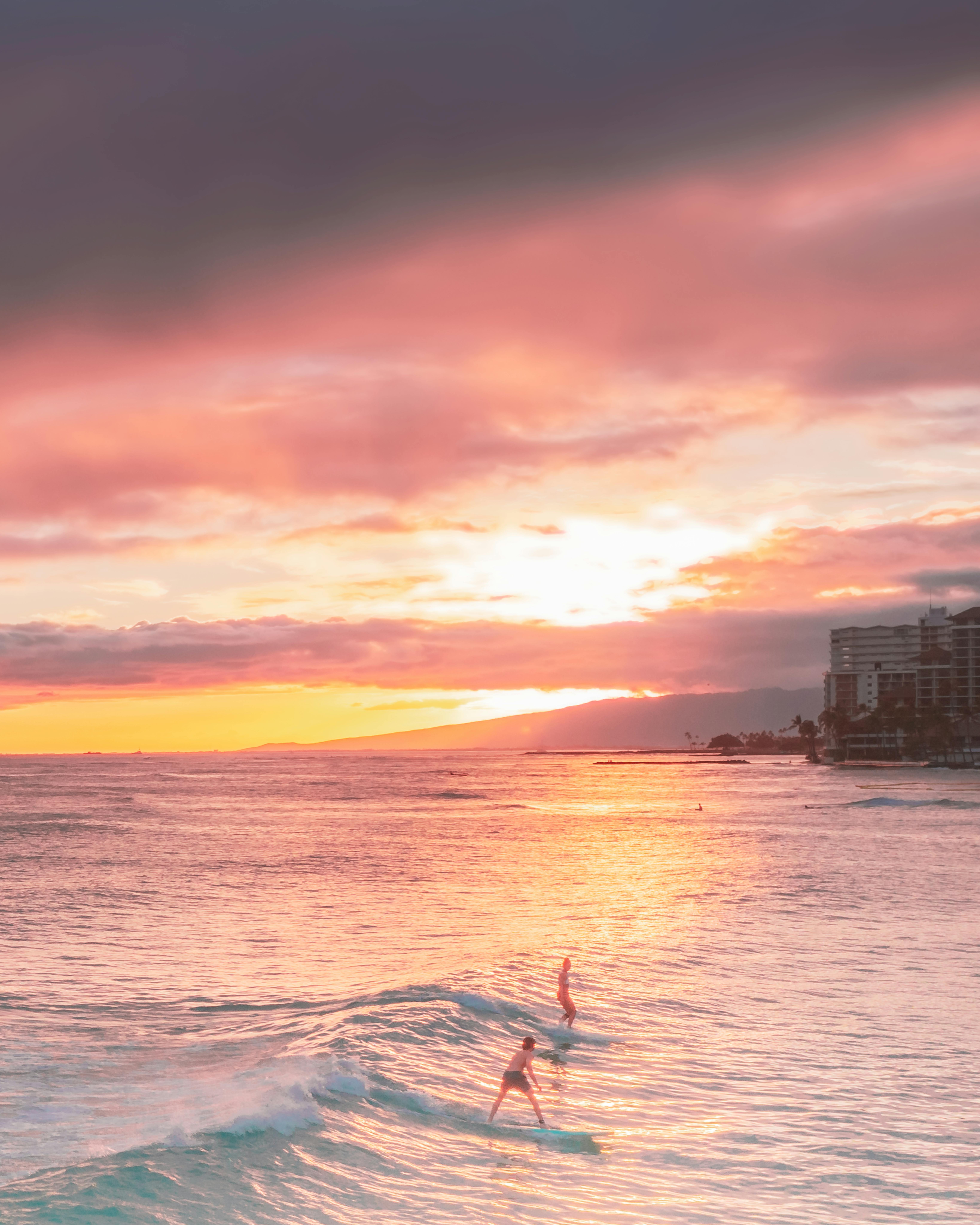People surfing on Waves · Free Stock Photo