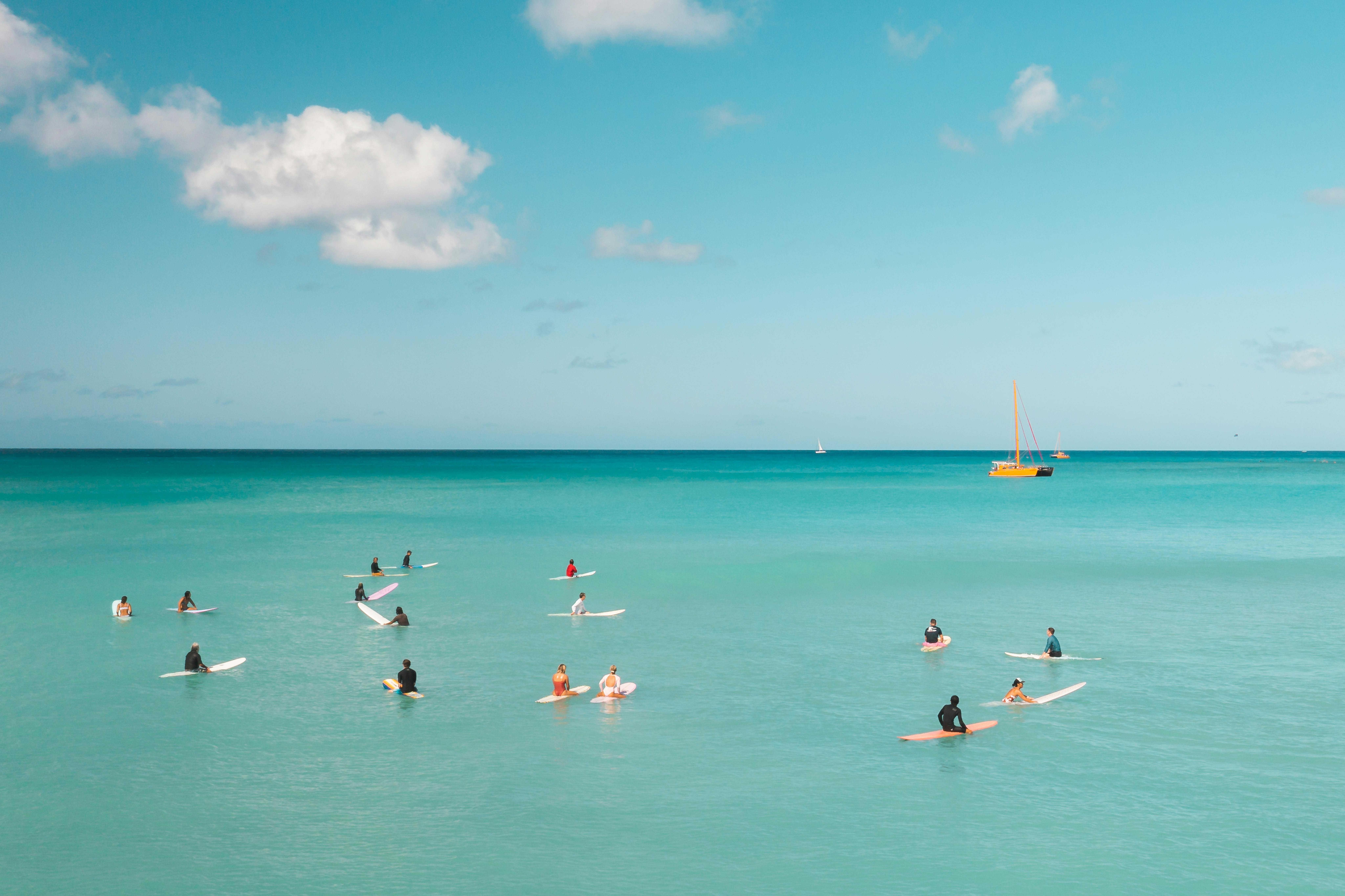 Photo Of People In Pink Kayak · Free Stock Photo