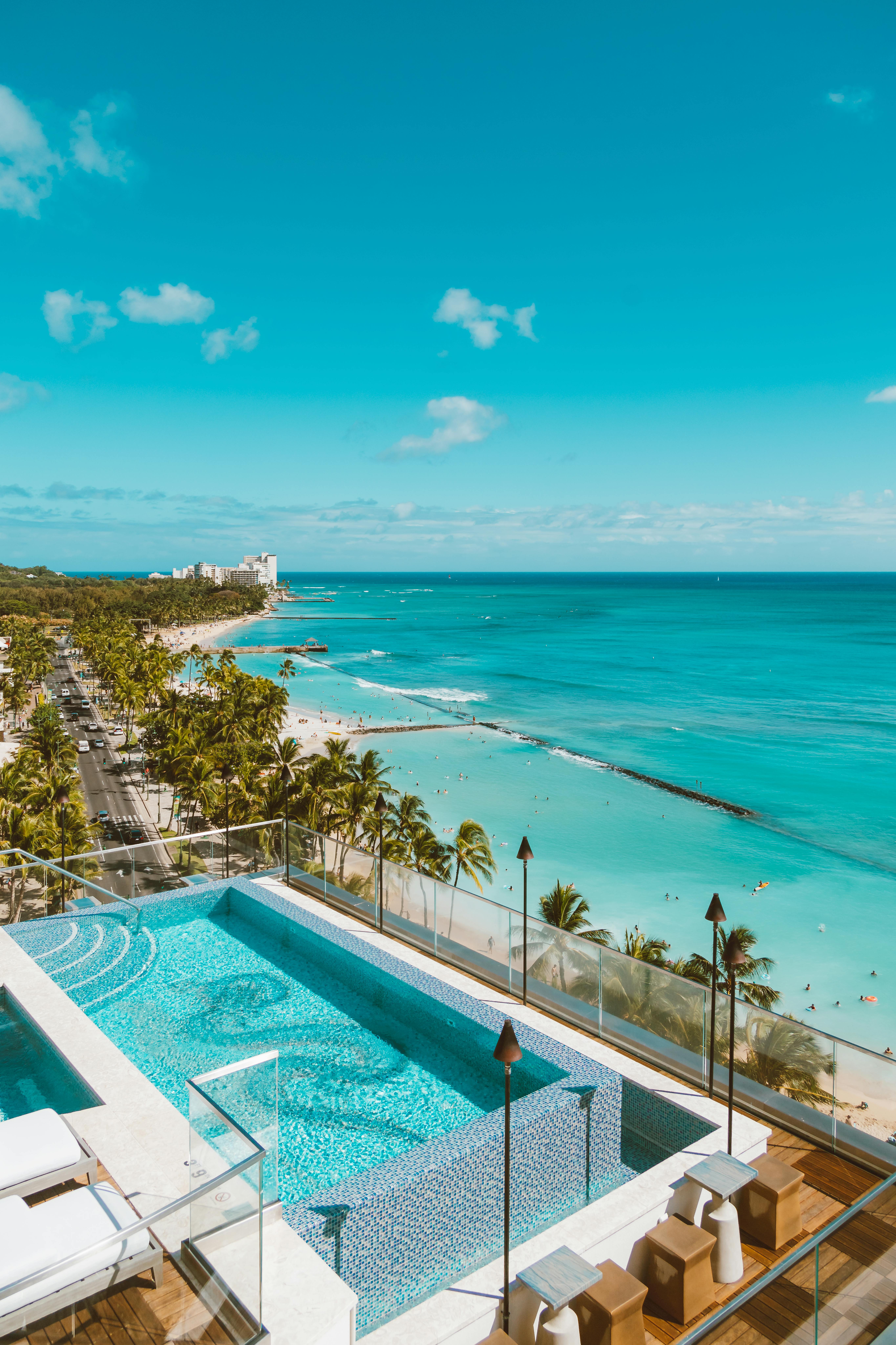 Swimming Pool near Sea Shore · Free Stock Photo