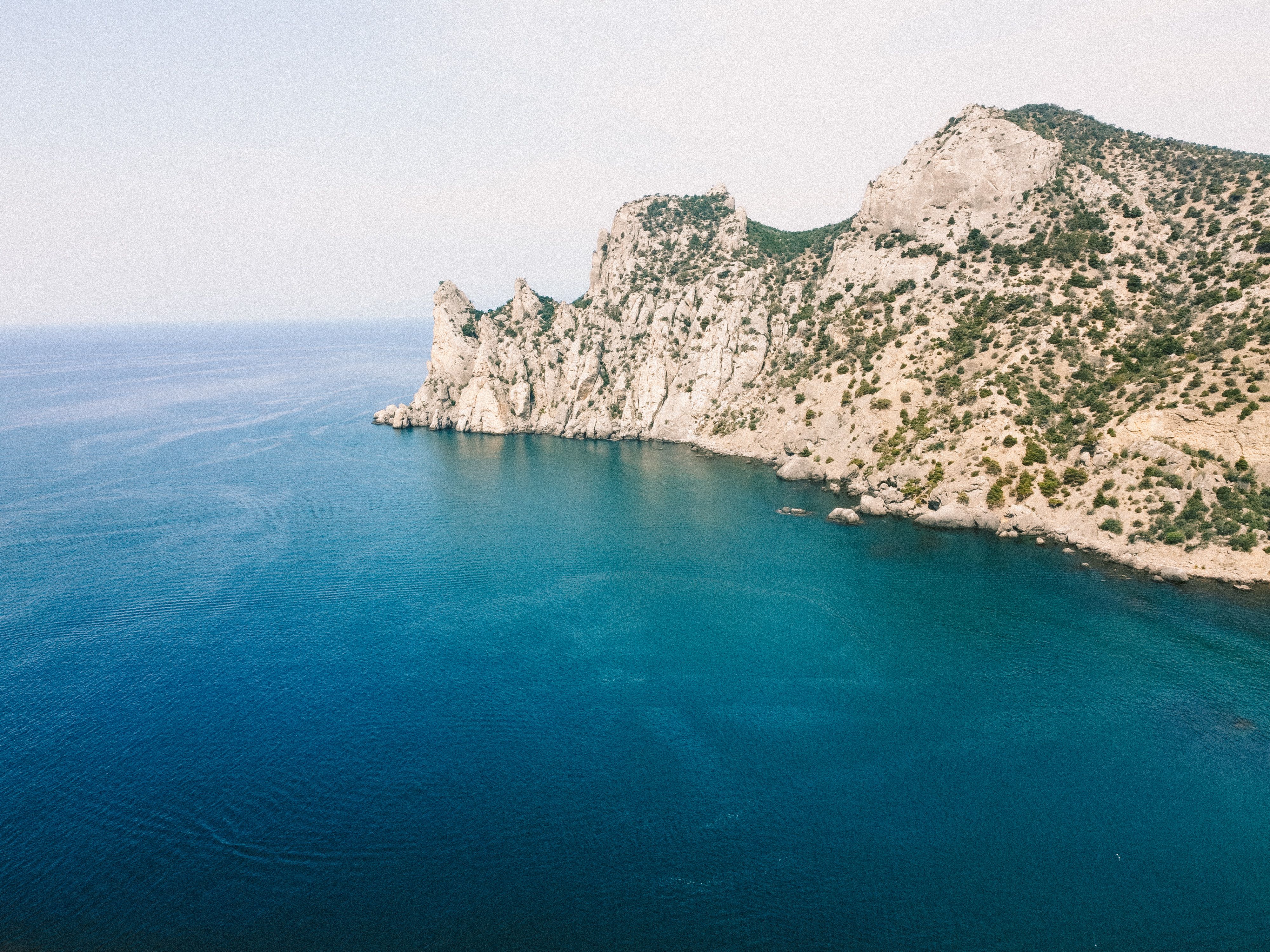 Aerial View of a Coastal Cliff · Free Stock Photo