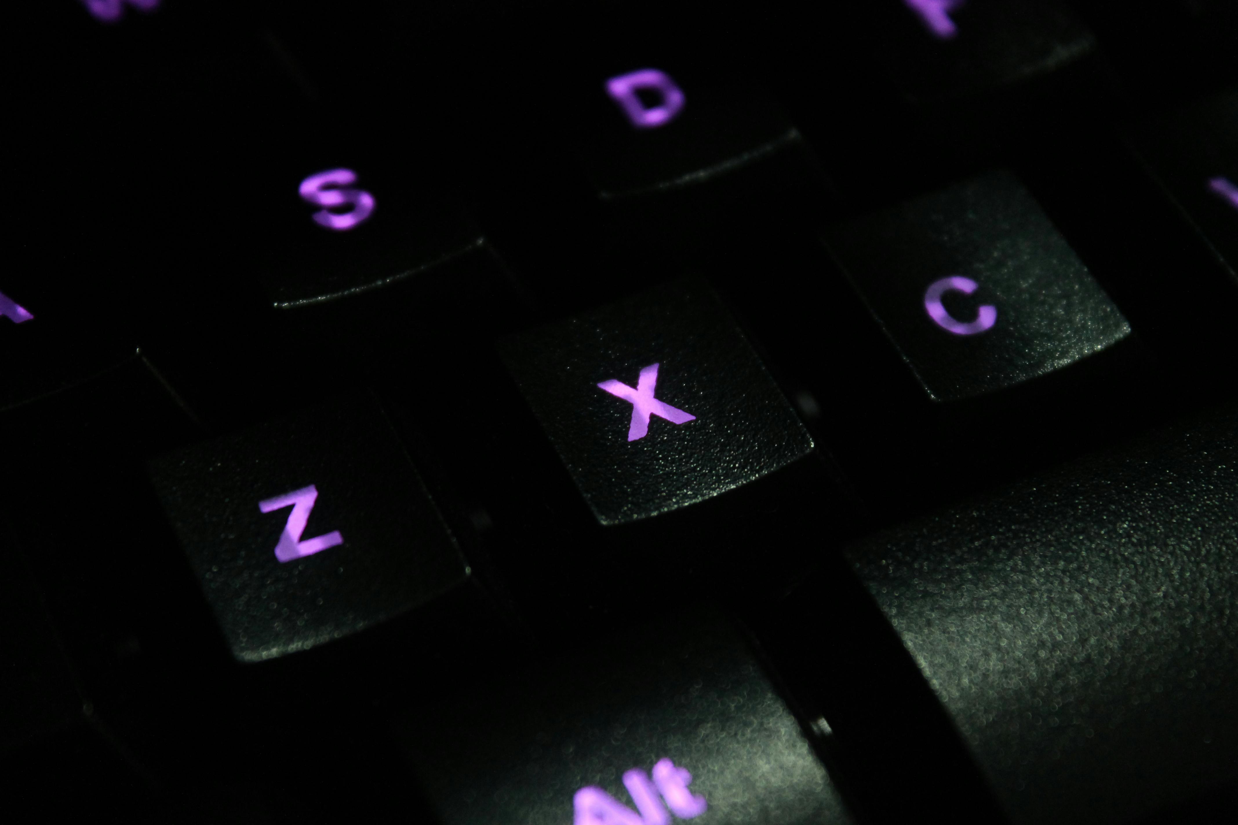 Free stock photo of backlight keyboard, computer keyboard, input device