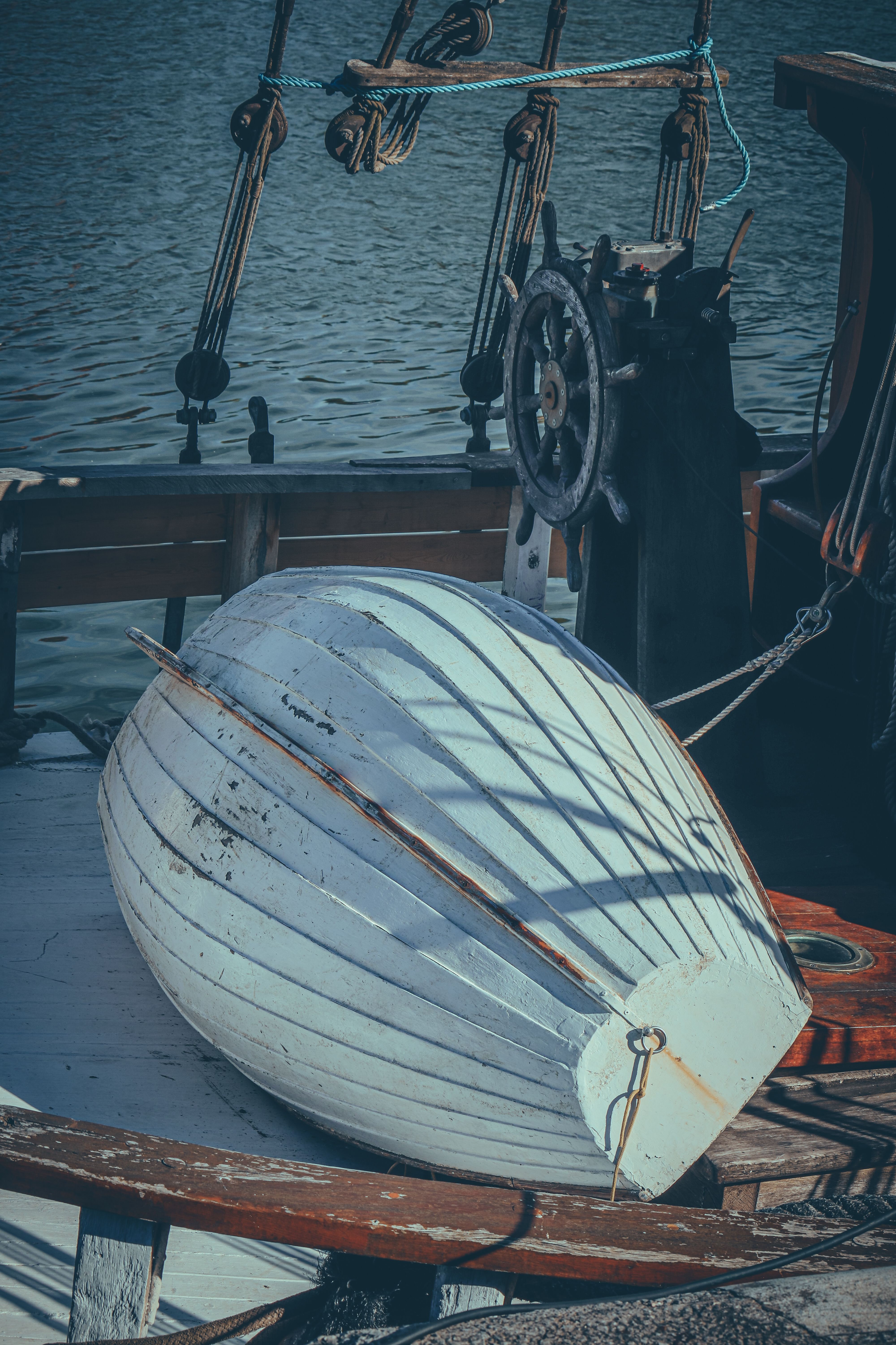 White Boat on a Ship · Free Stock Photo