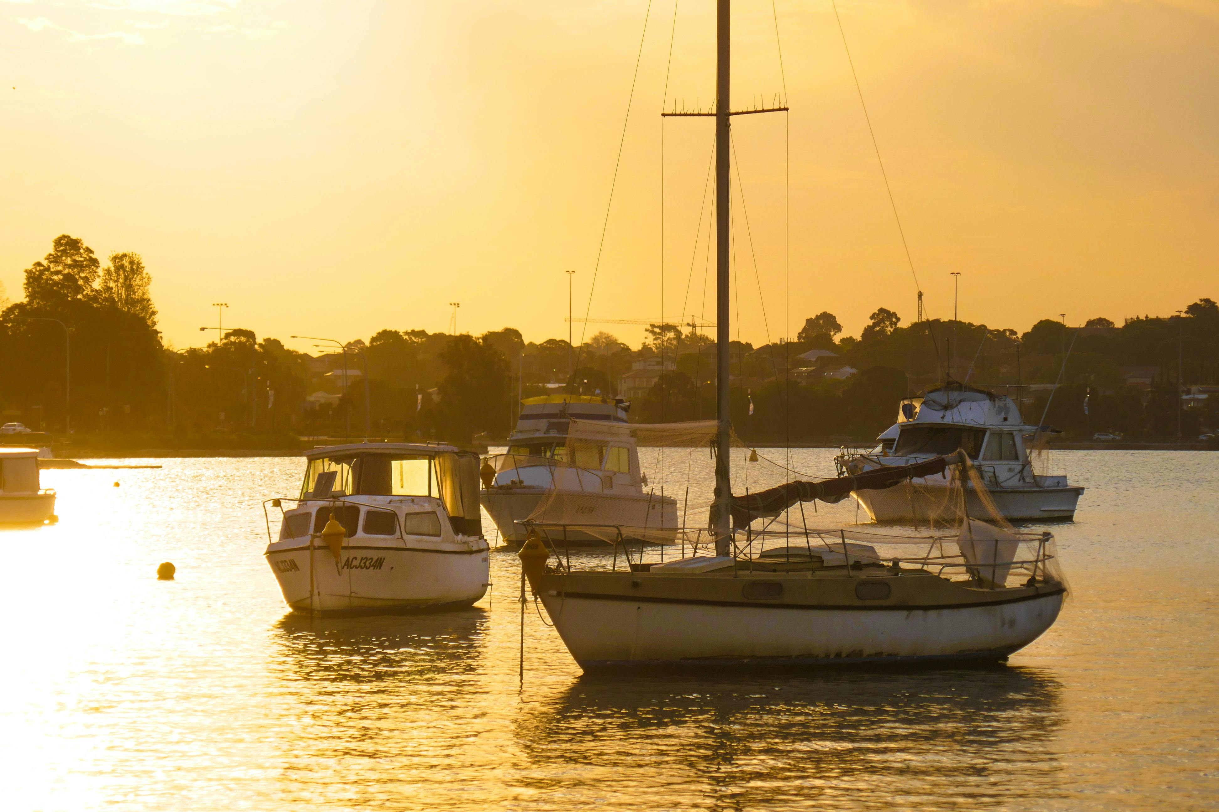 Top View Photo of Boats On Ocean · Free Stock Photo