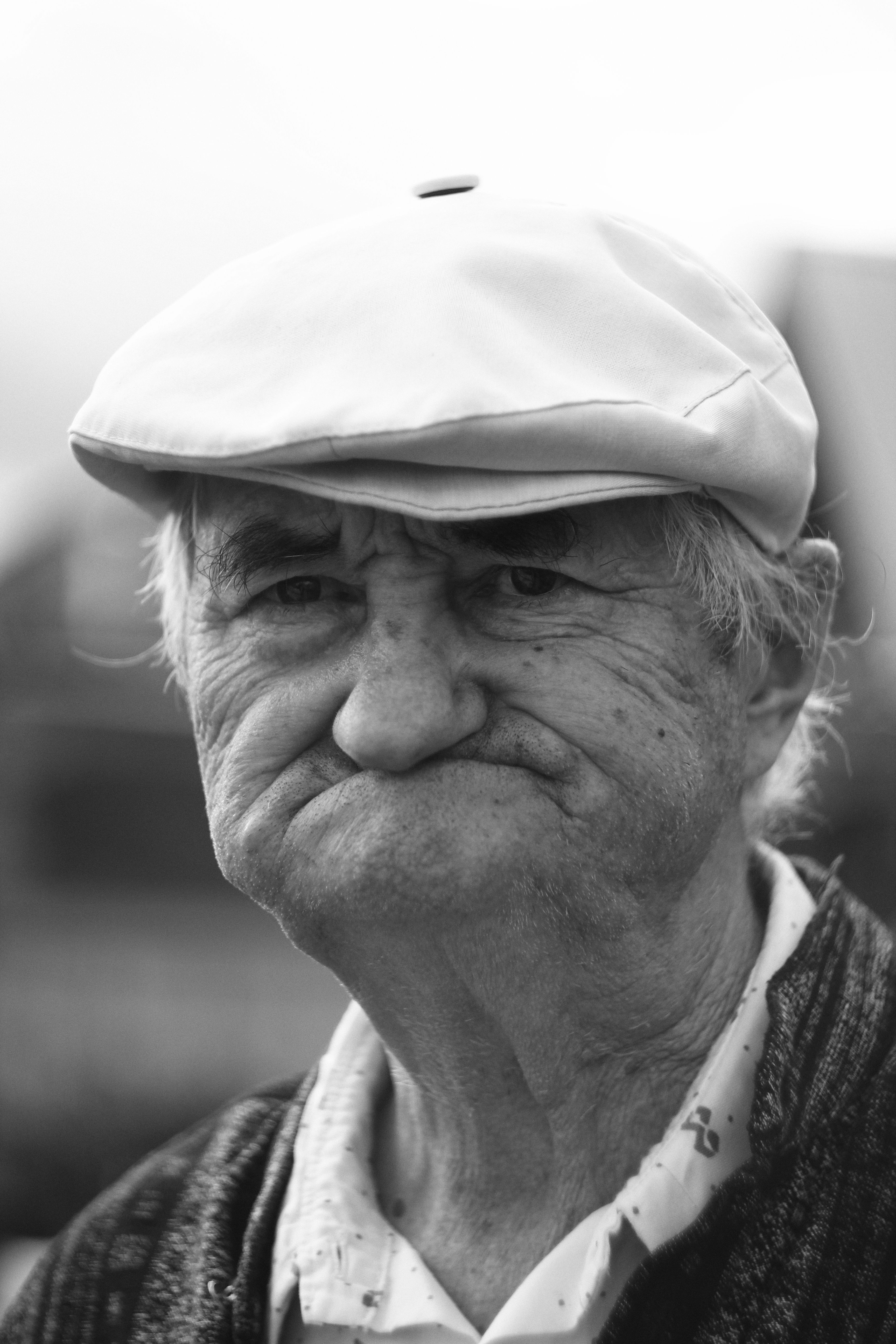 Monochrome Photo of Man Showing His Left Hand · Free Stock Photo