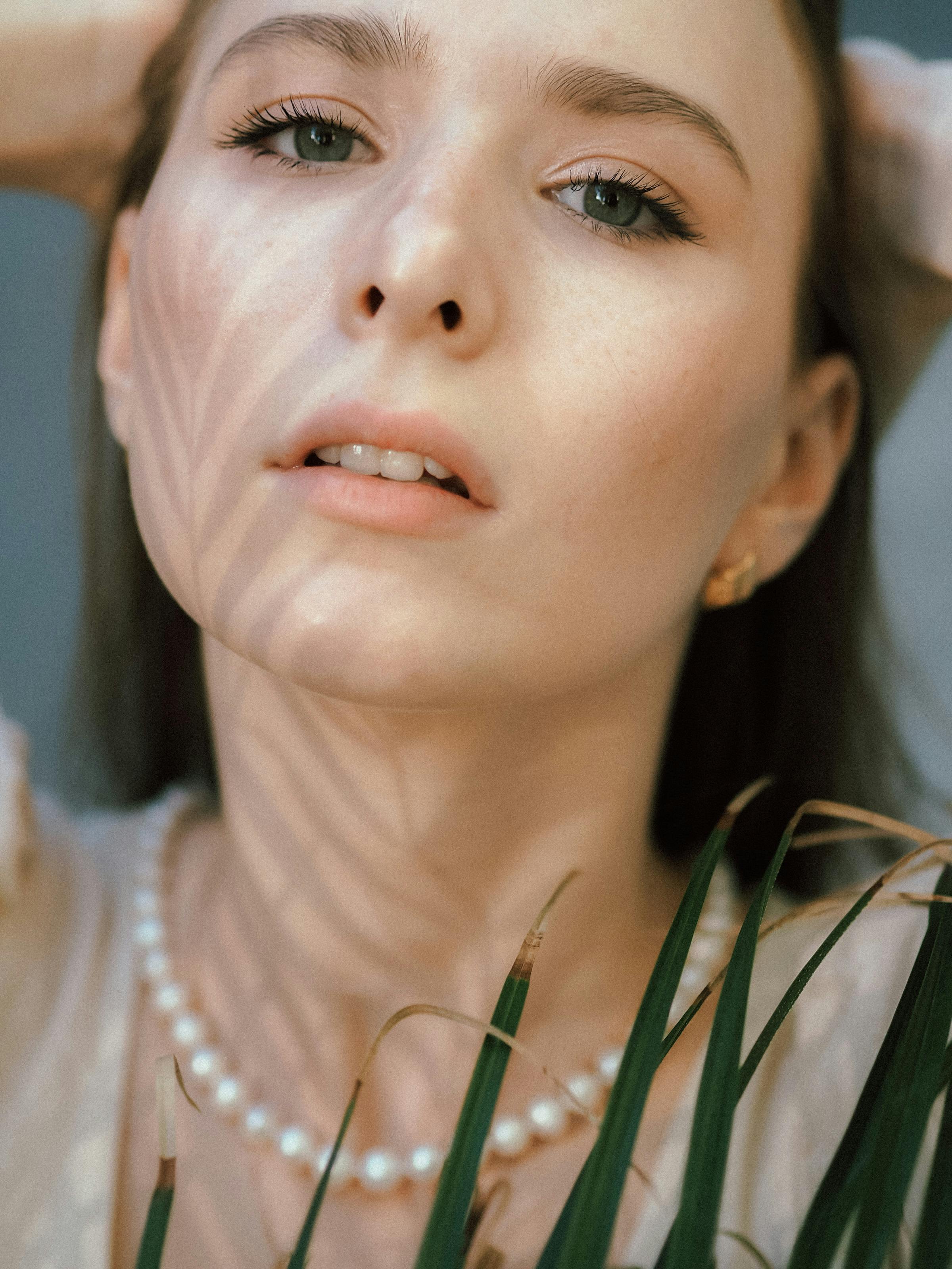 Close-Up Shot of a Face of a Woman · Free Stock Photo