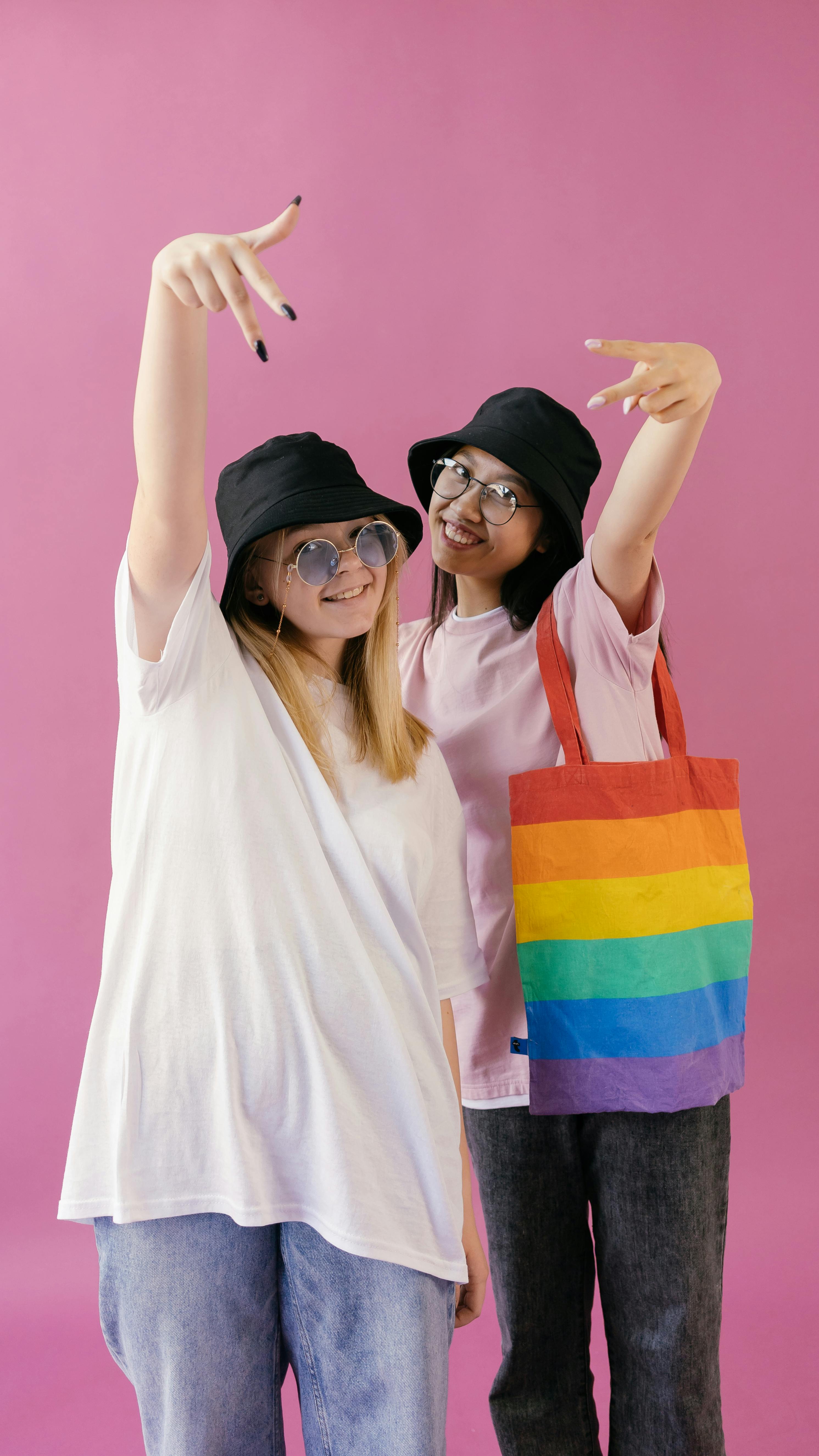 Photograph of Girls Doing the Peace Sign · Free Stock Photo