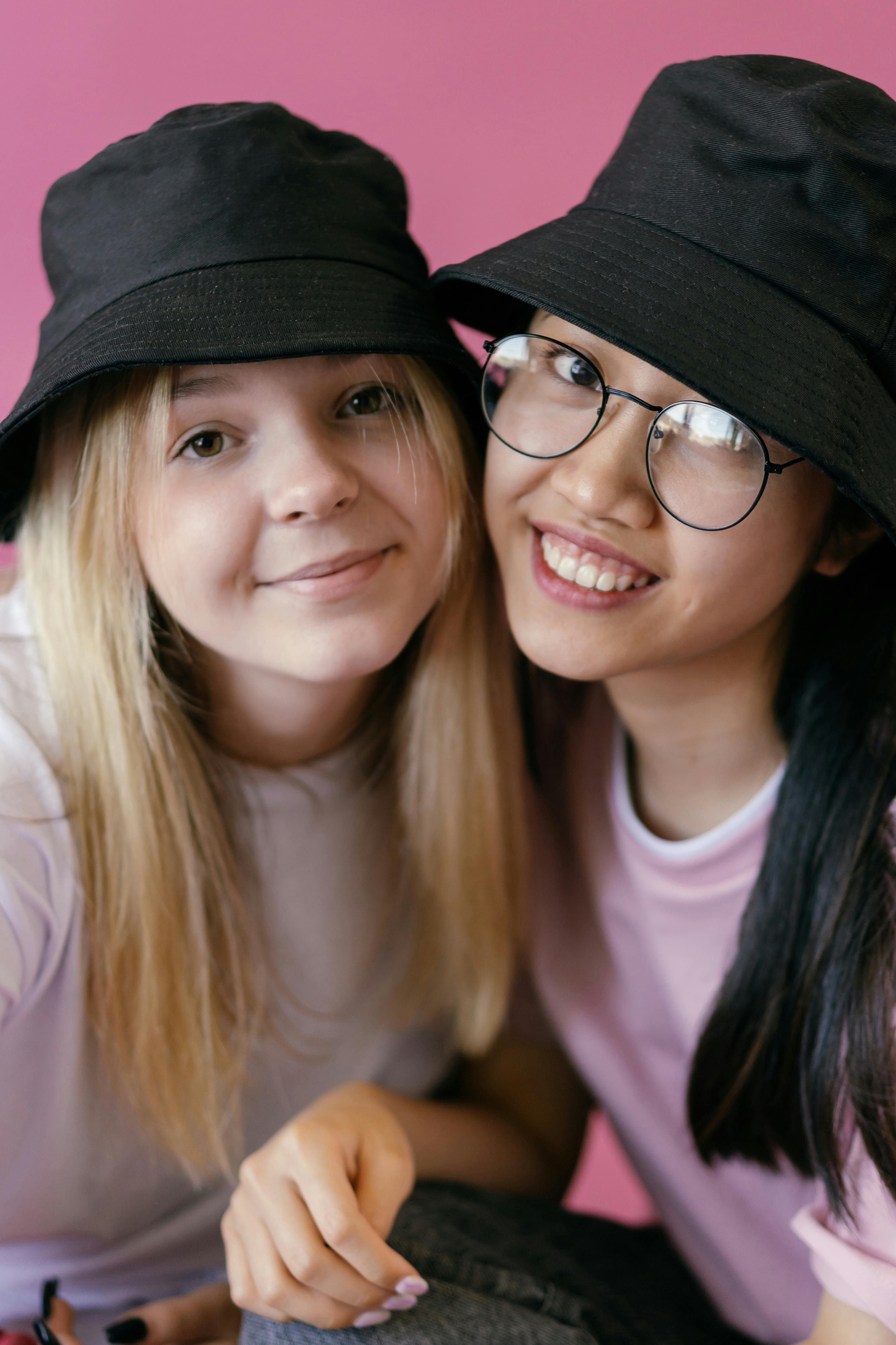 Women Wearing Black Bucket Hat · Free Stock Photo