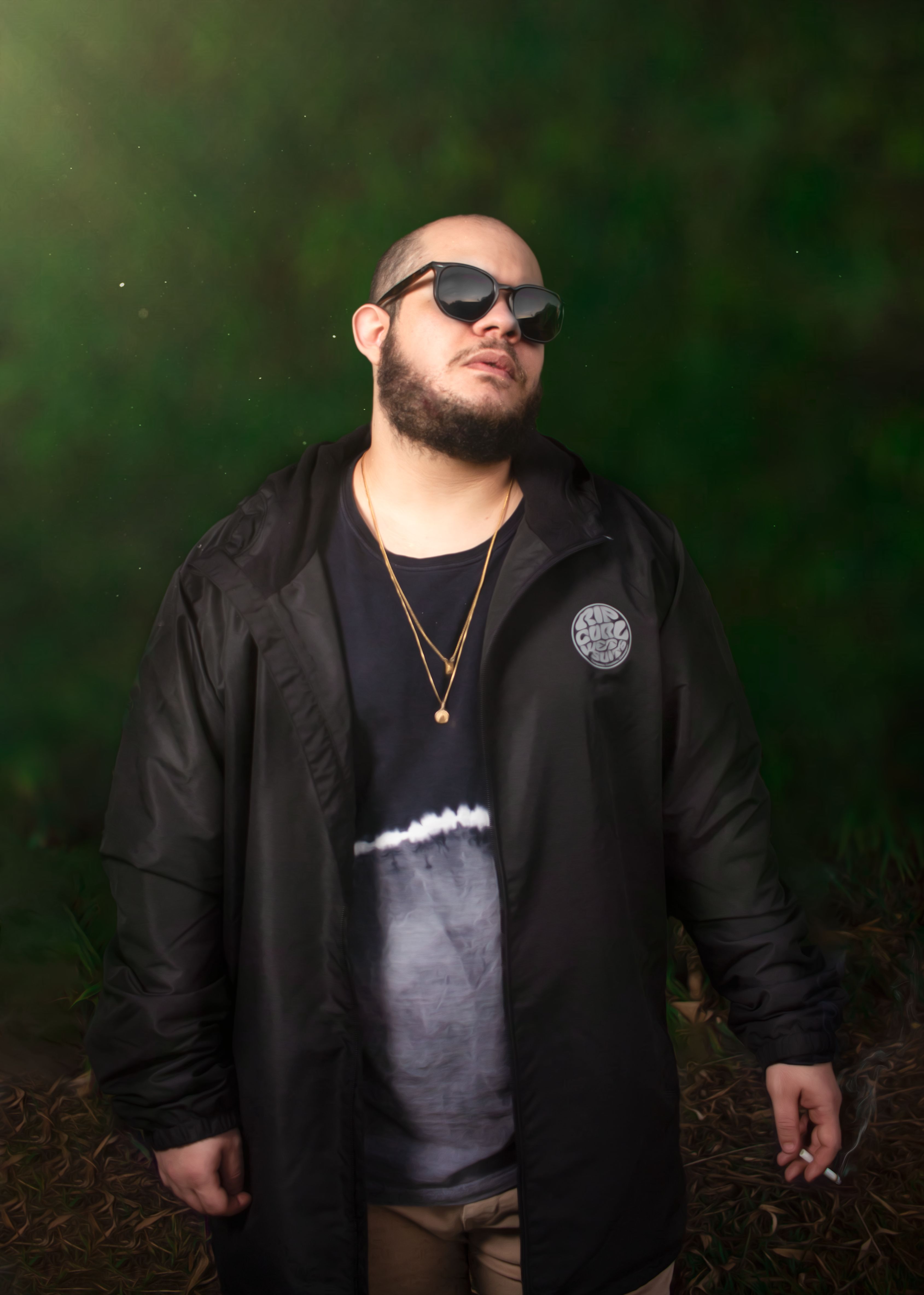 Bald Man in Black Jacket Wearing Black Sunglasses · Free Stock Photo