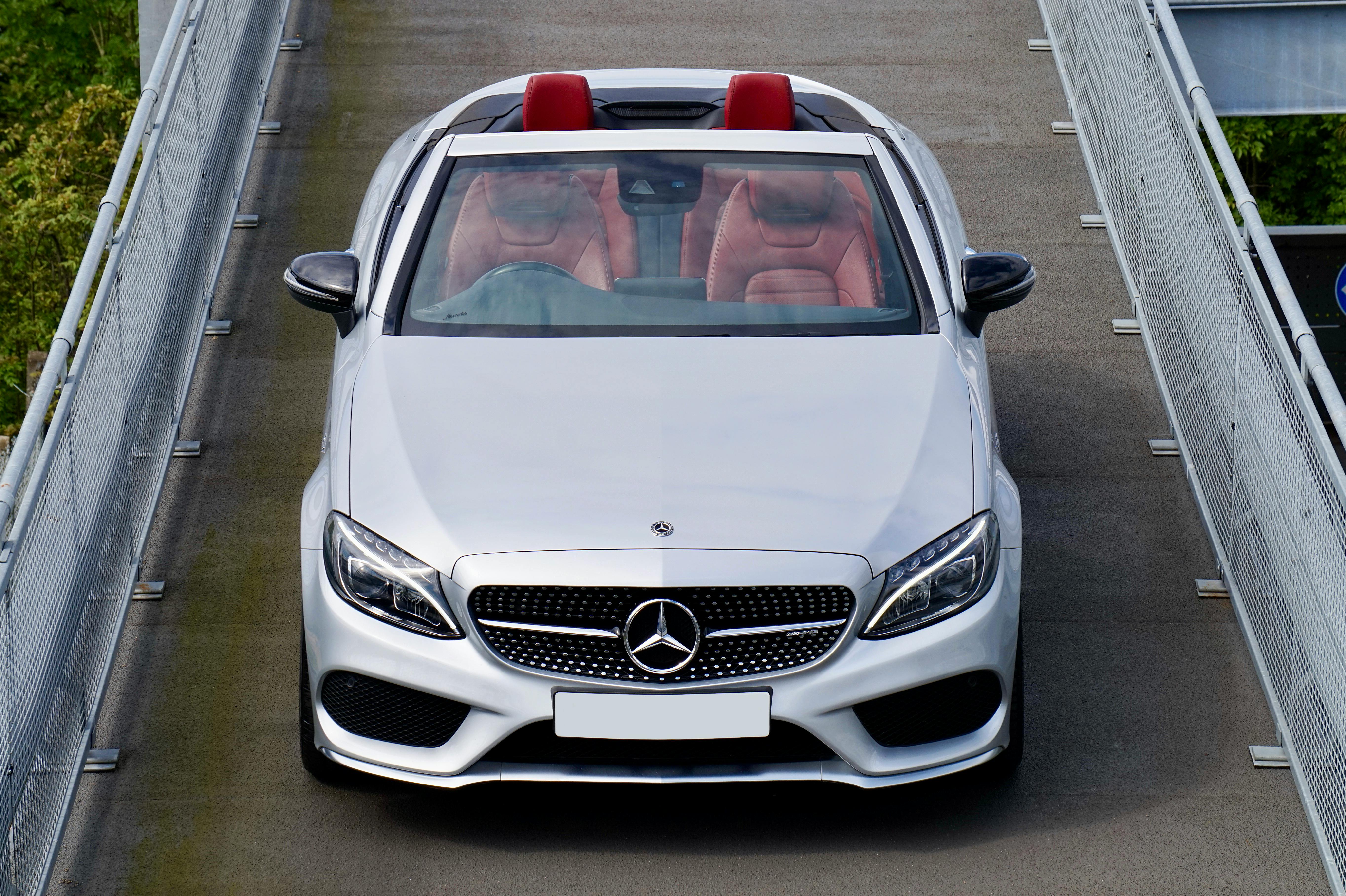 Photo of a Silver Car with Red Seats · Free Stock Photo