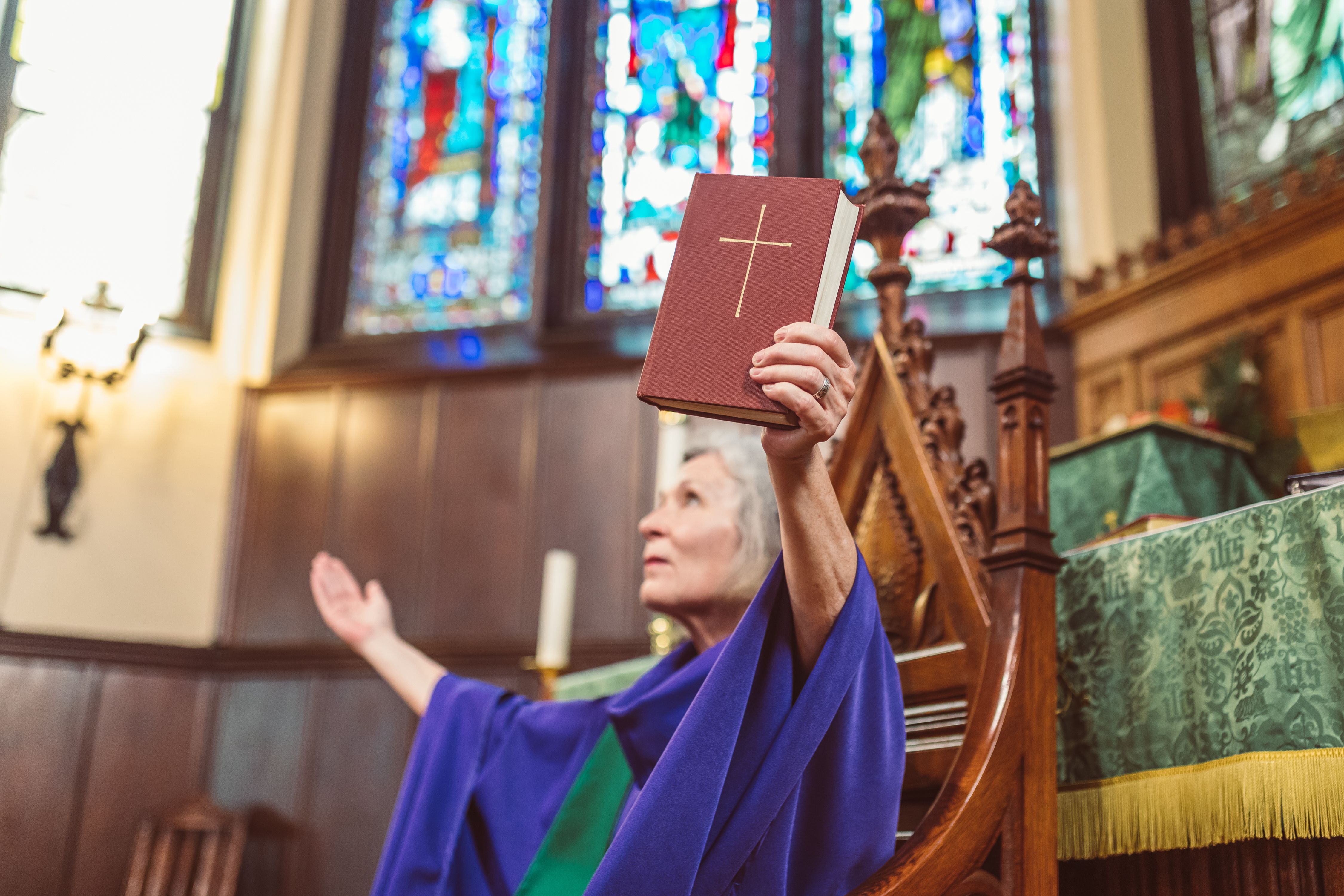Priest Saying a Prayer · Free Stock Photo