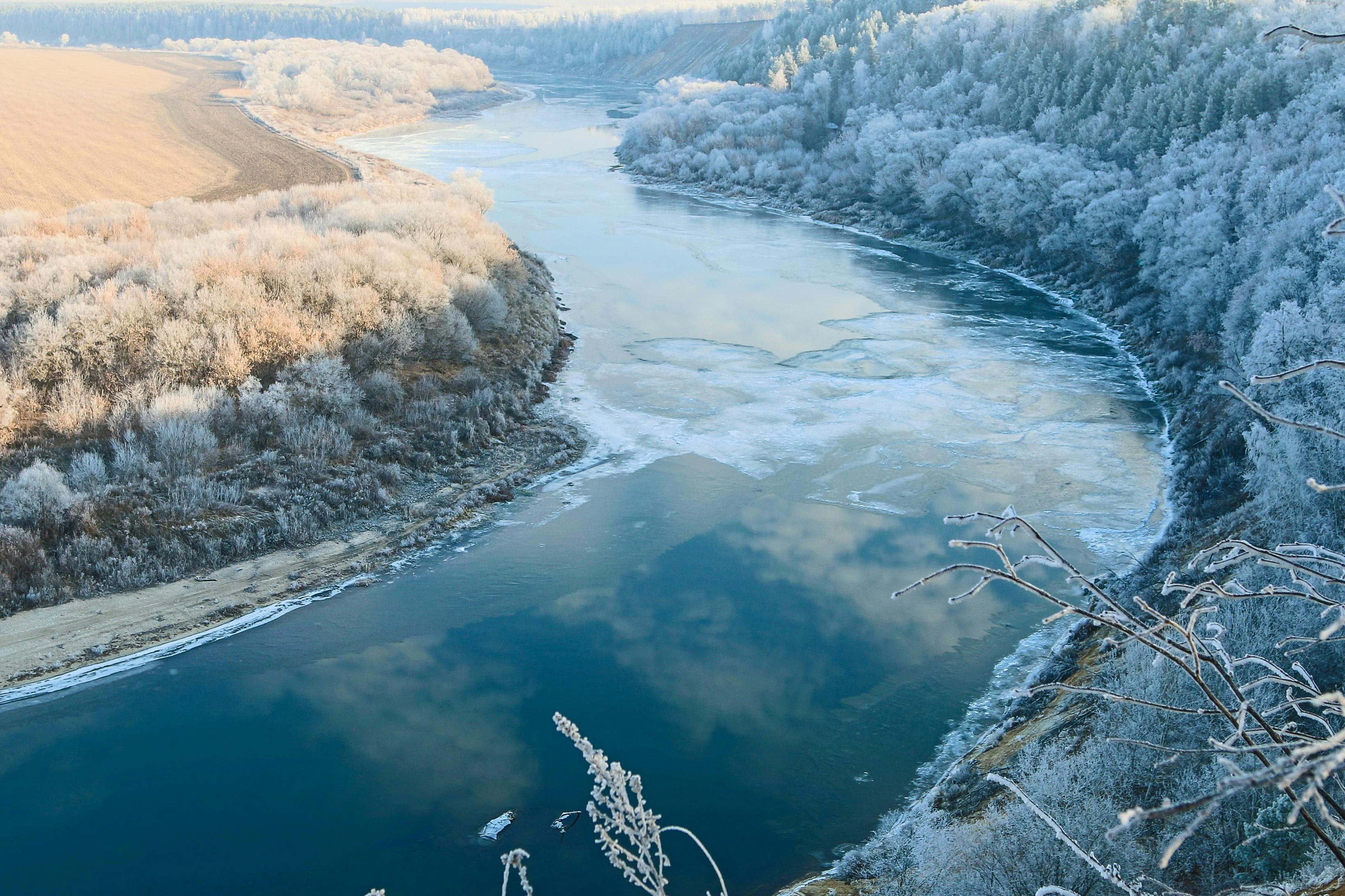 Aerial Photography of a River · Free Stock Photo