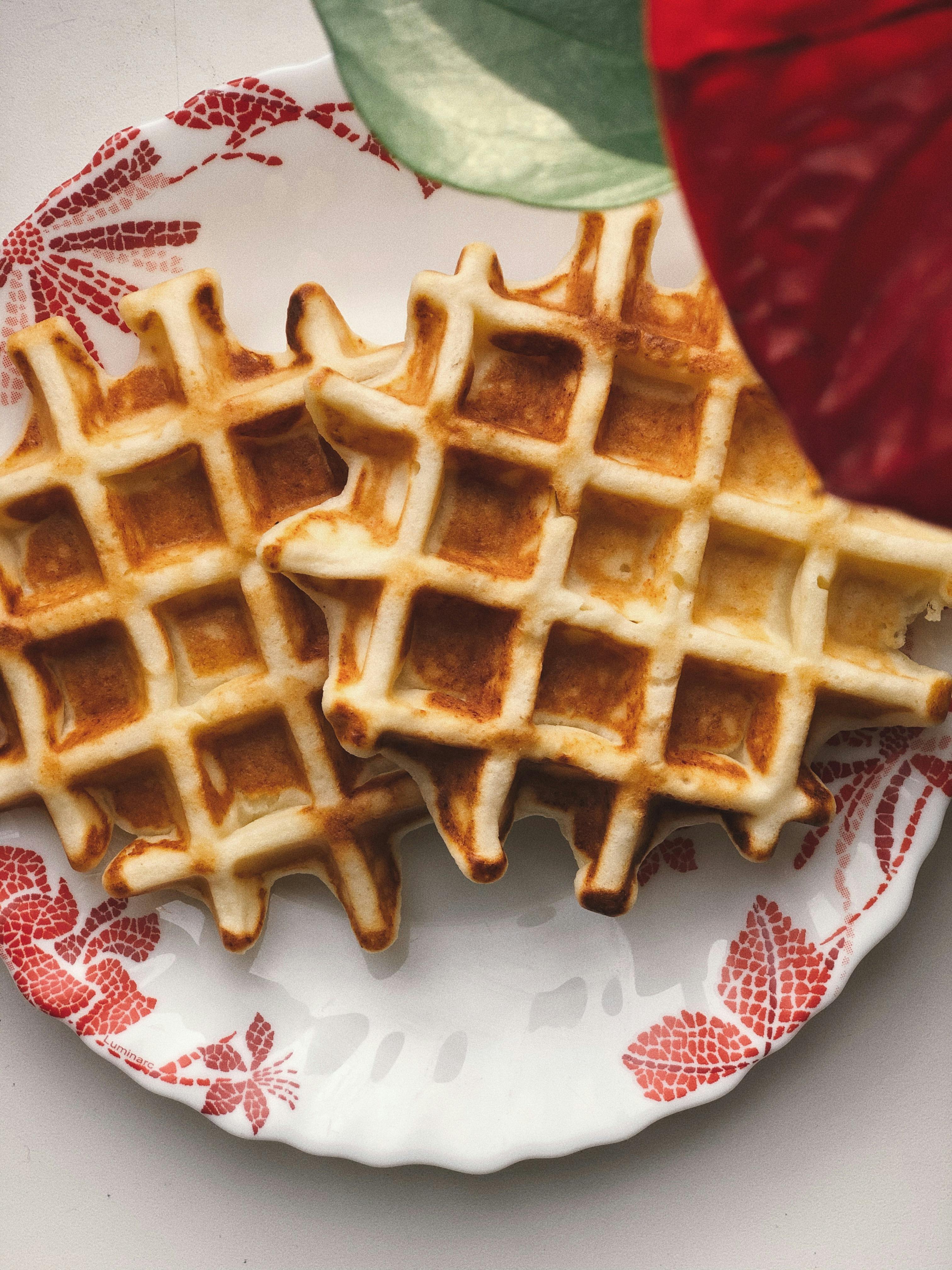 Waffles on a Plate · Free Stock Photo