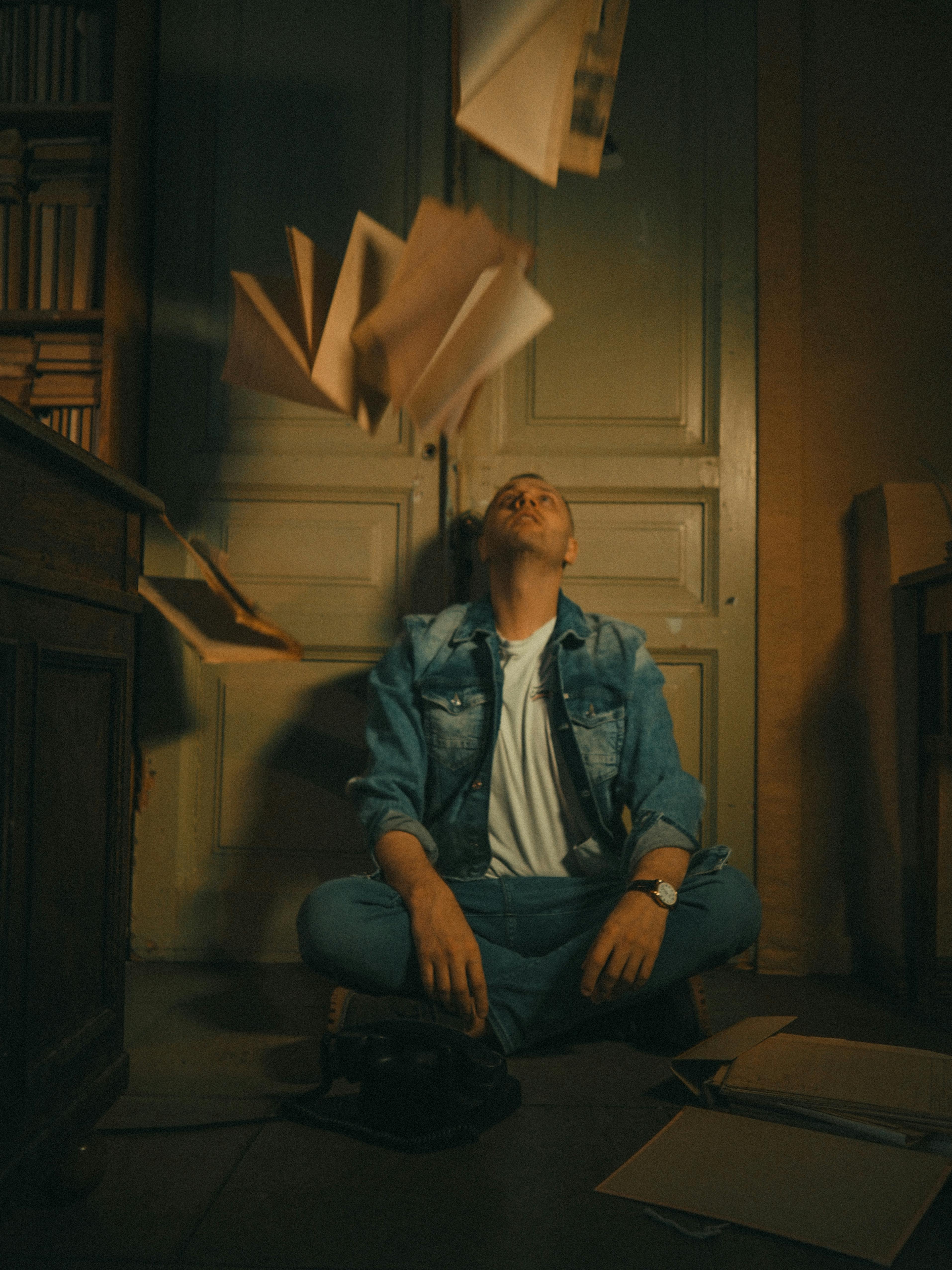 A Dramatic Photo Of Someone Falling Off A Chair Photos, Download The ...