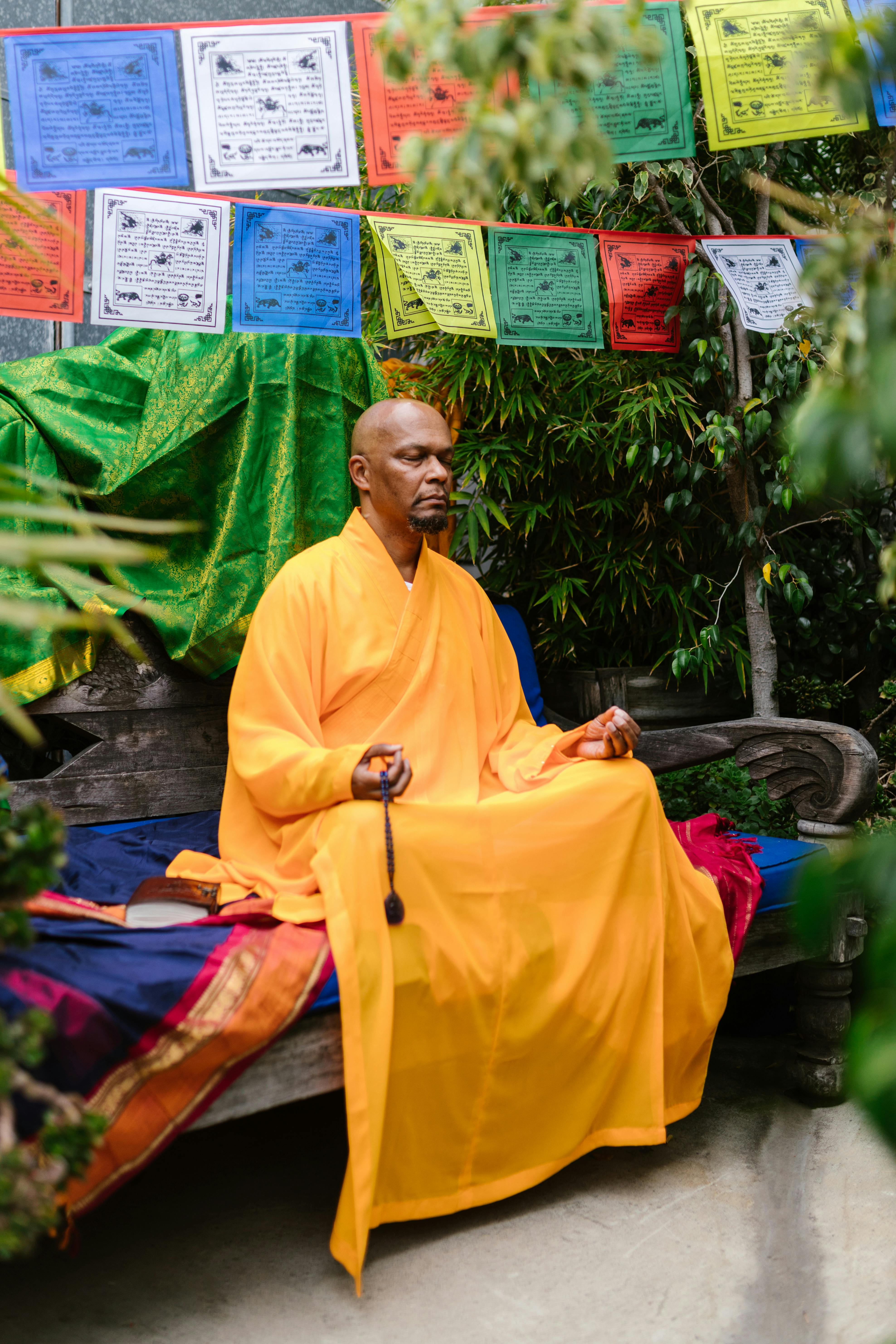 Monk Meditating · Free Stock Photo