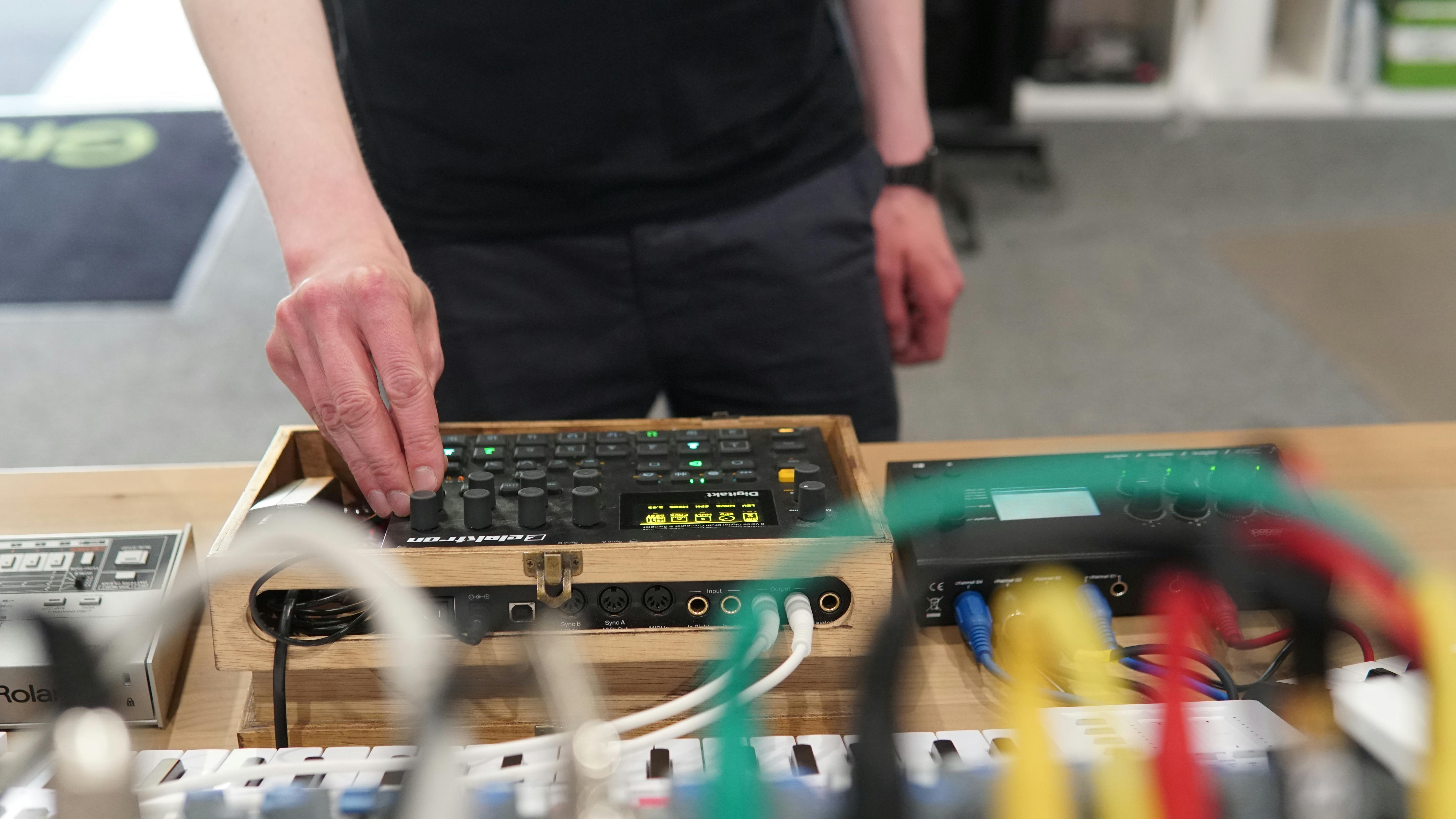 Keyboard with Wire · Free Stock Photo