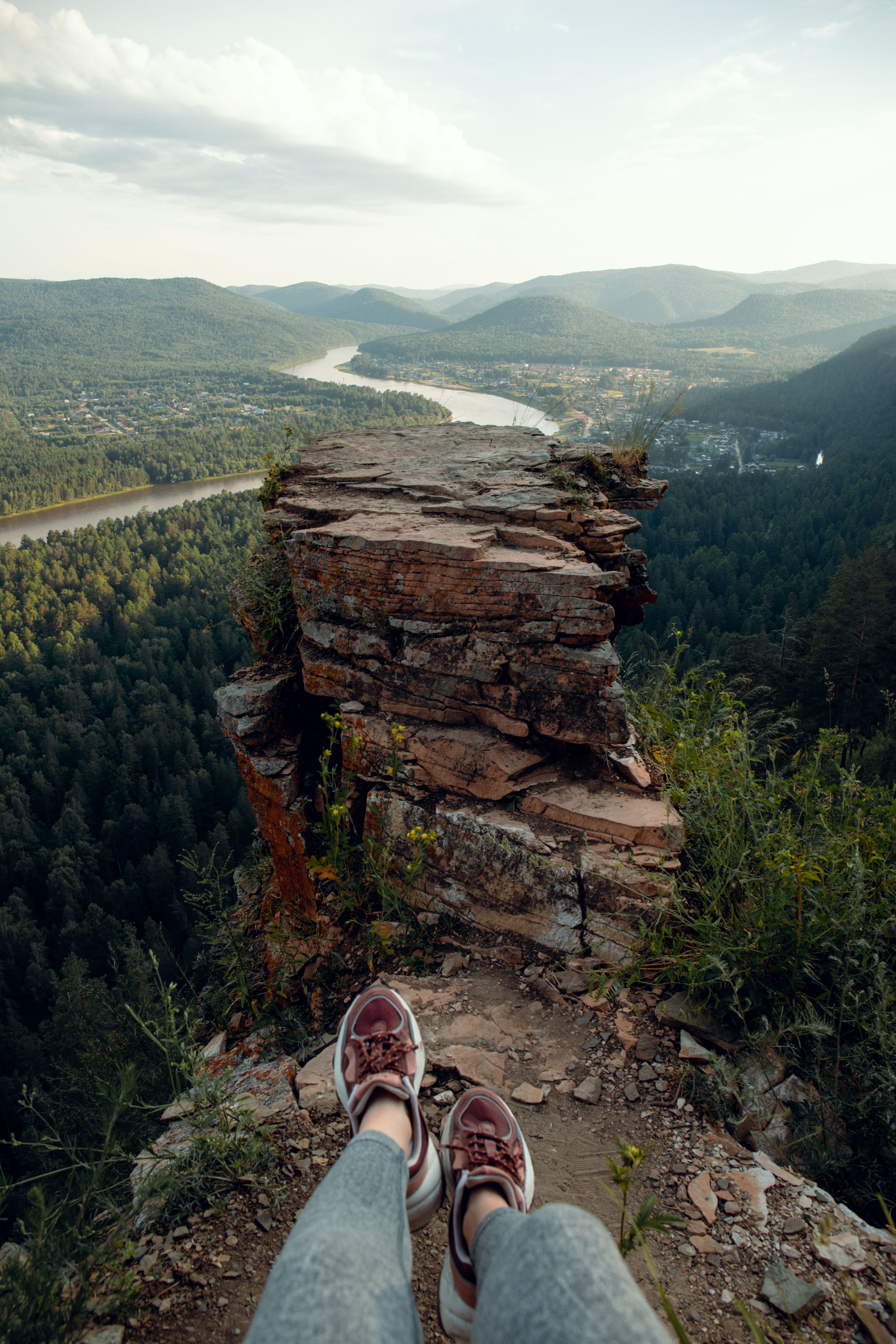 Person on Top of a Rock · Free Stock Photo