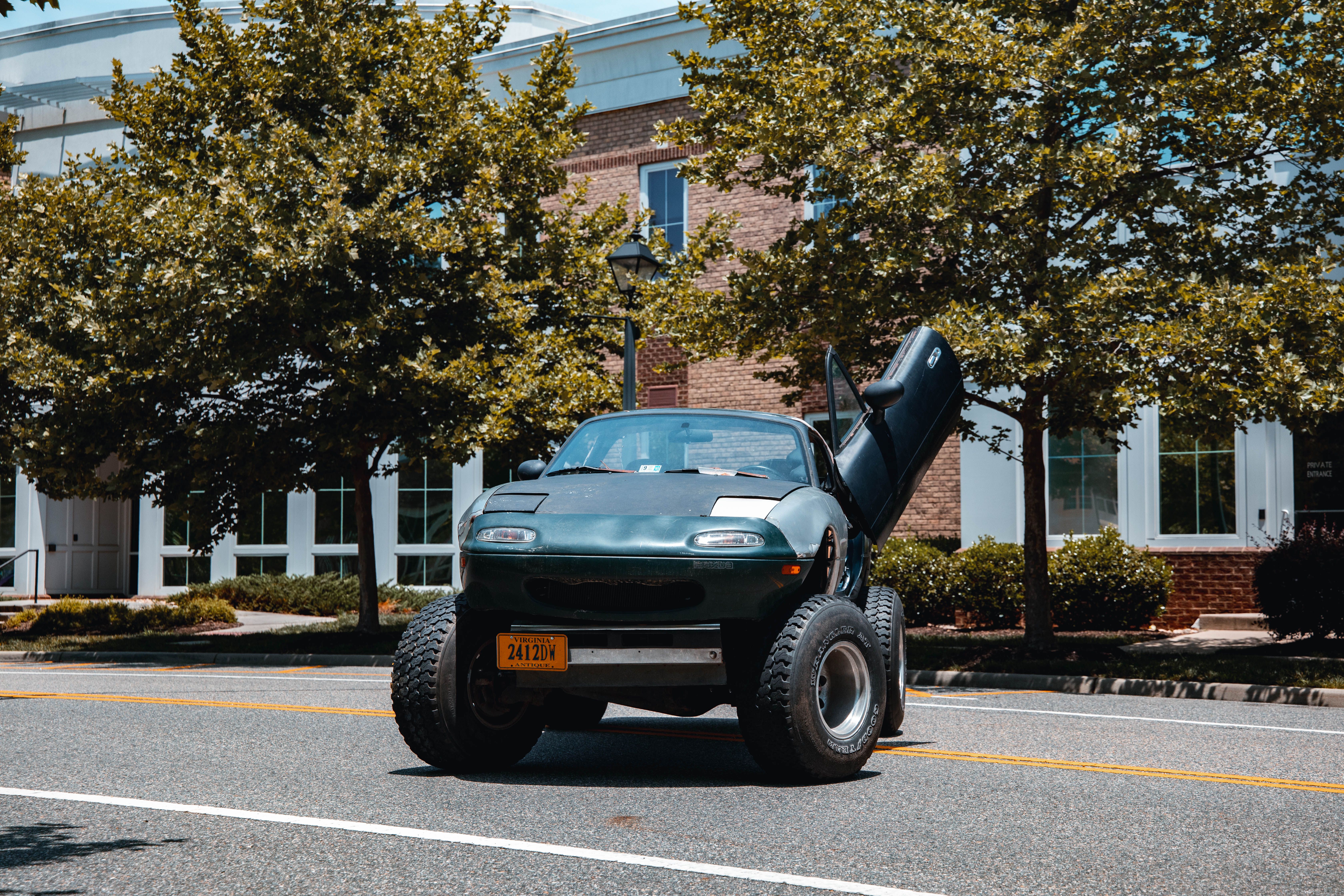 Customized Off Road Car on the Street · Free Stock Photo