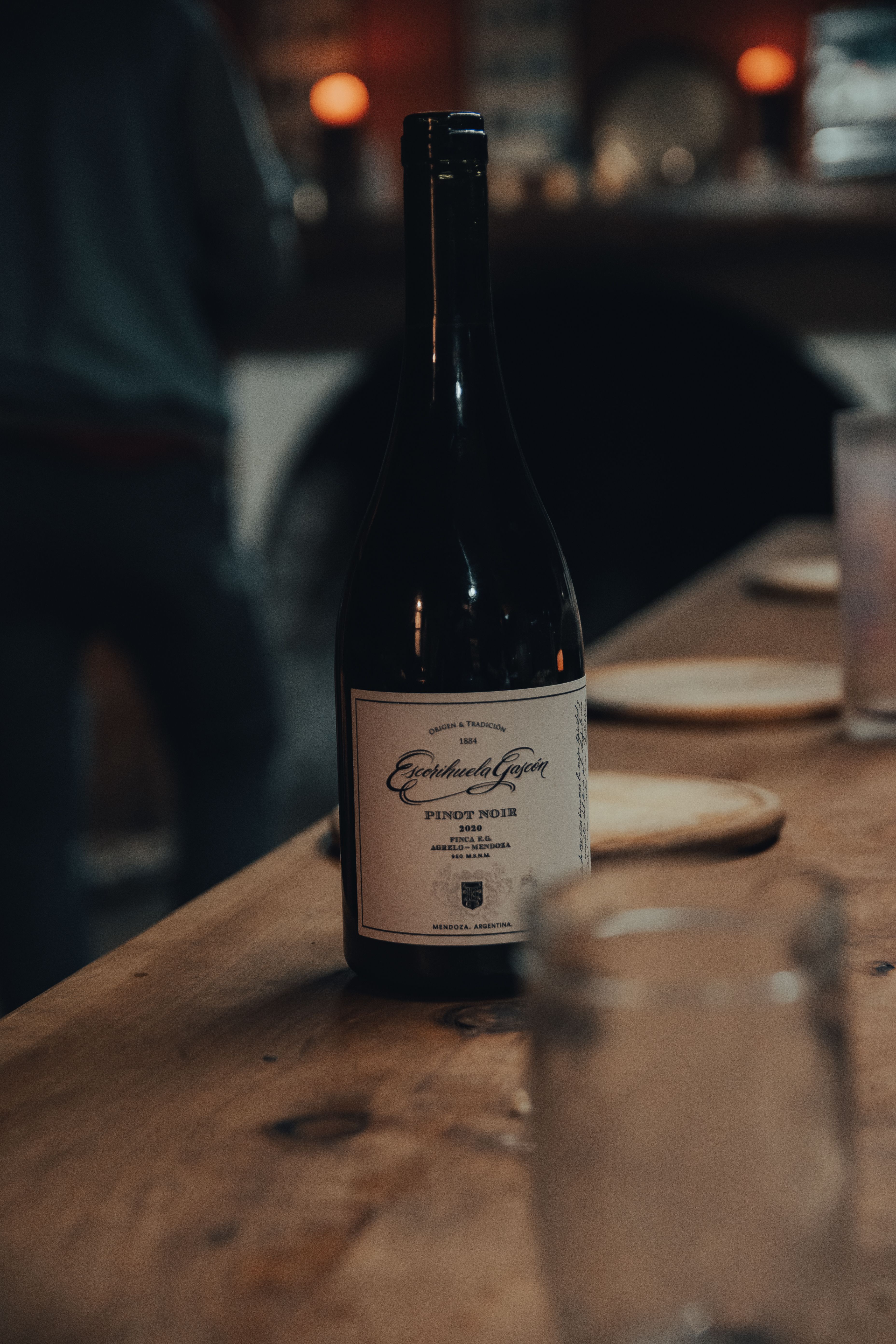A Close-Up Shot of a Bottle of Wine · Free Stock Photo