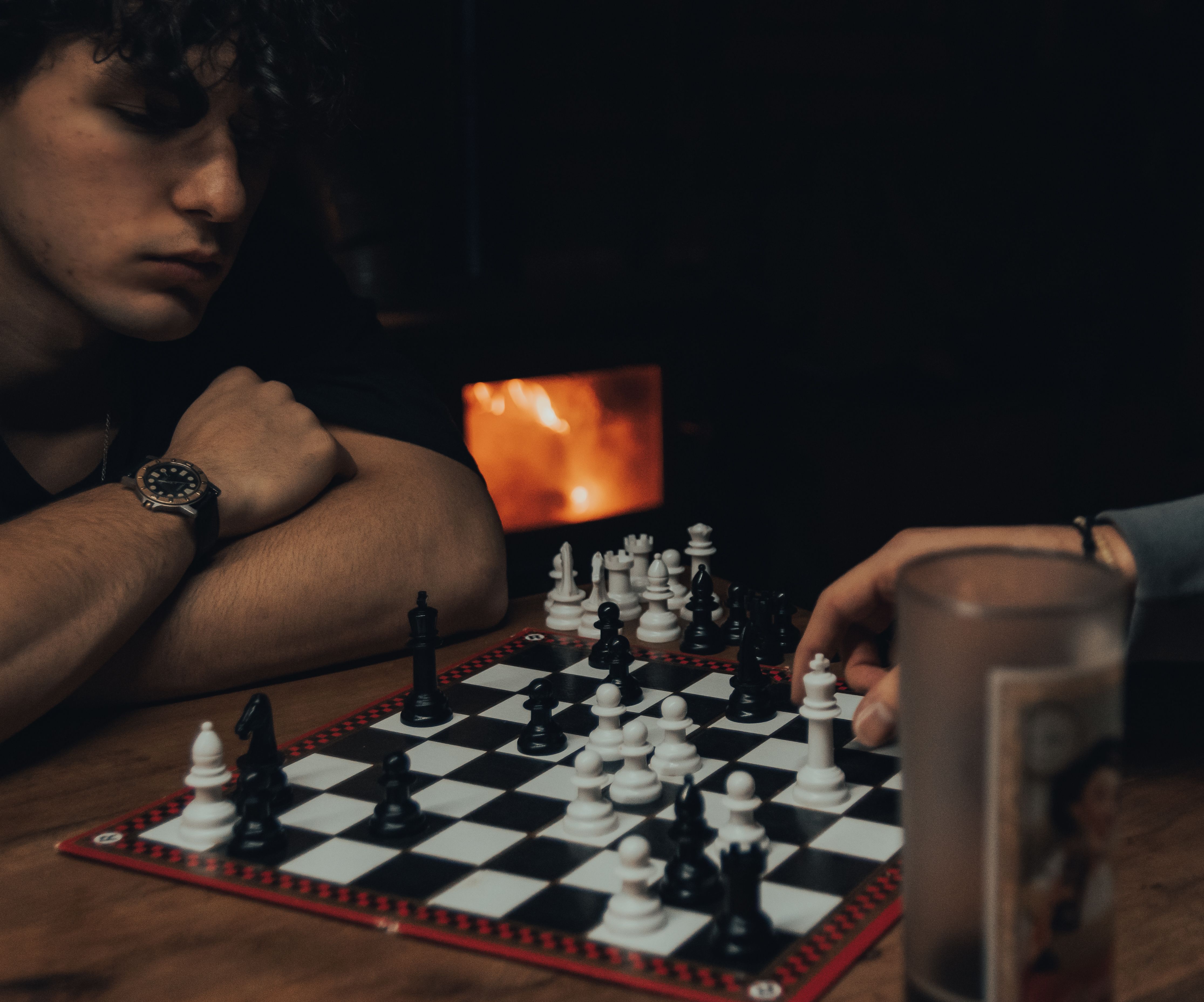 Guys Playing Chess at Party · Free Stock Photo
