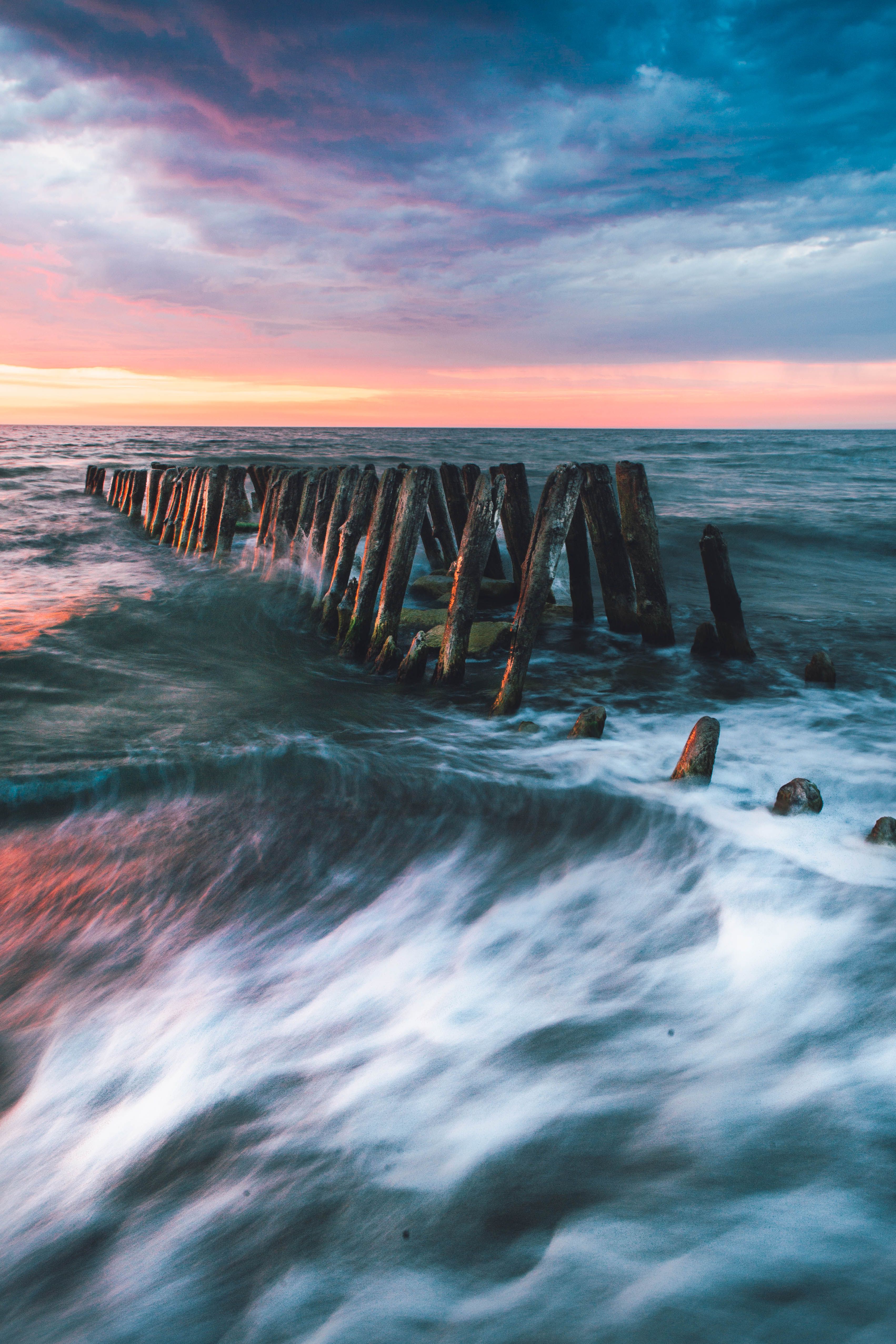 Photo of Seashore During Dawn · Free Stock Photo