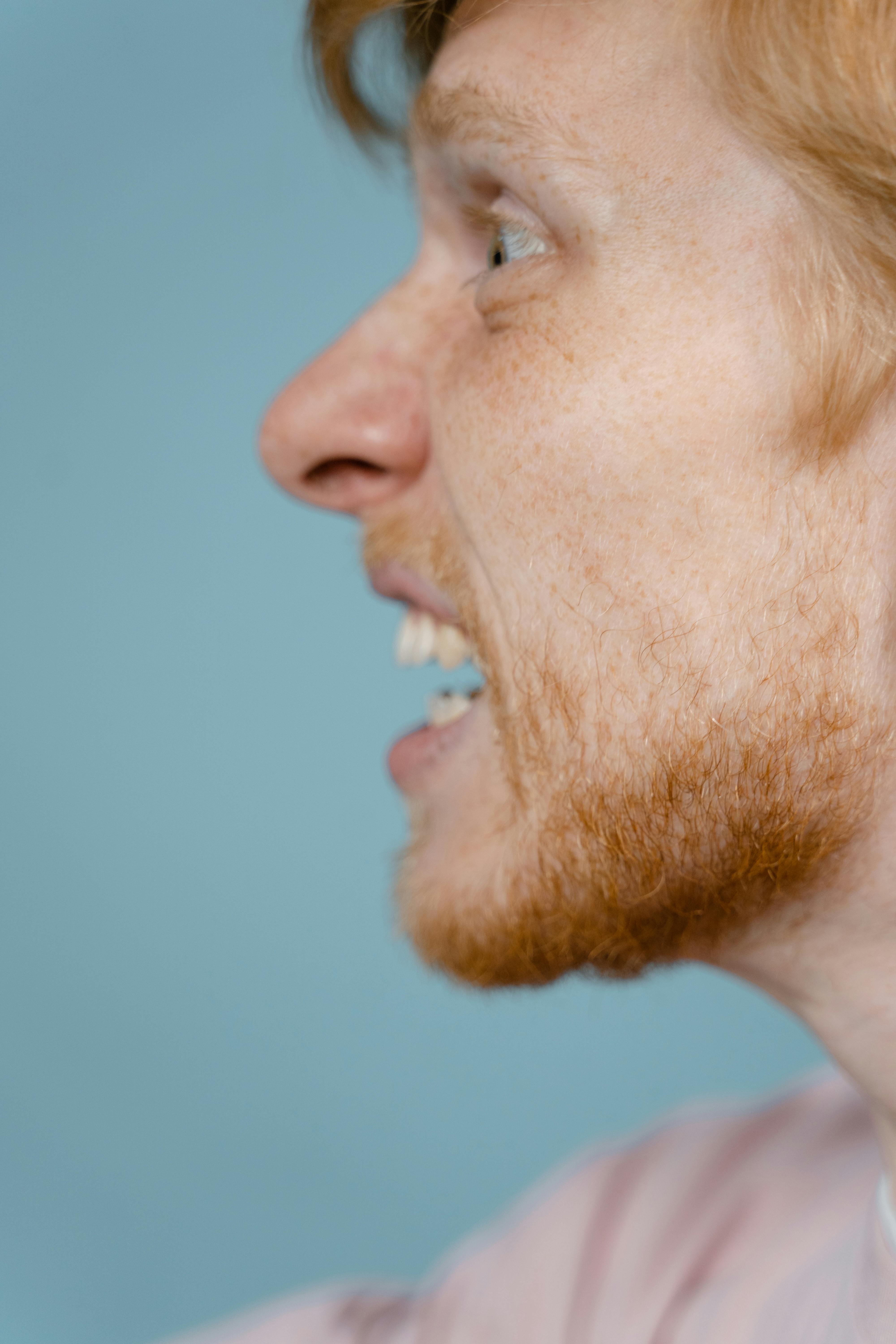 Side View of an Angry Man · Free Stock Photo