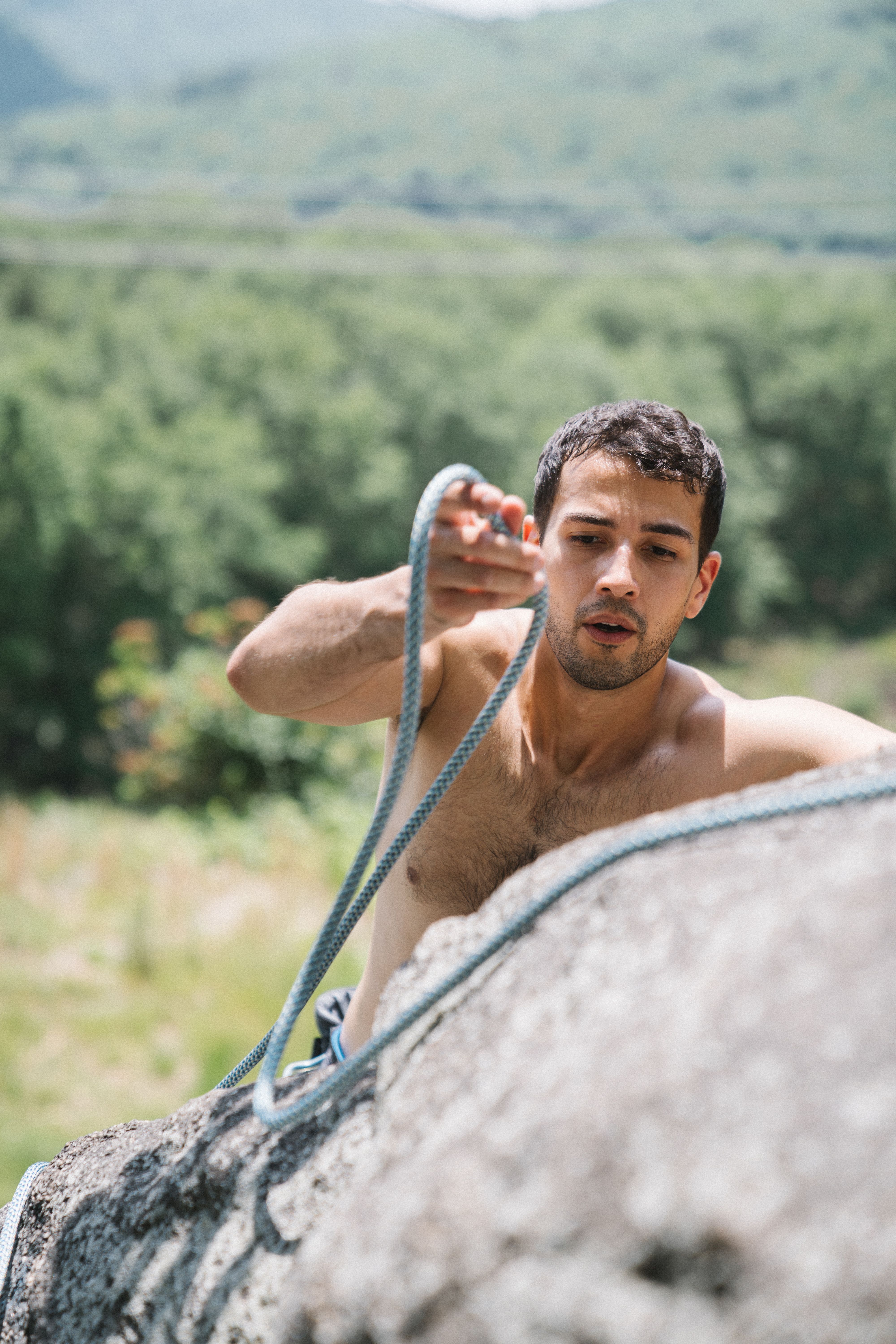 Man Doing Rock Climbing · Free Stock Photo