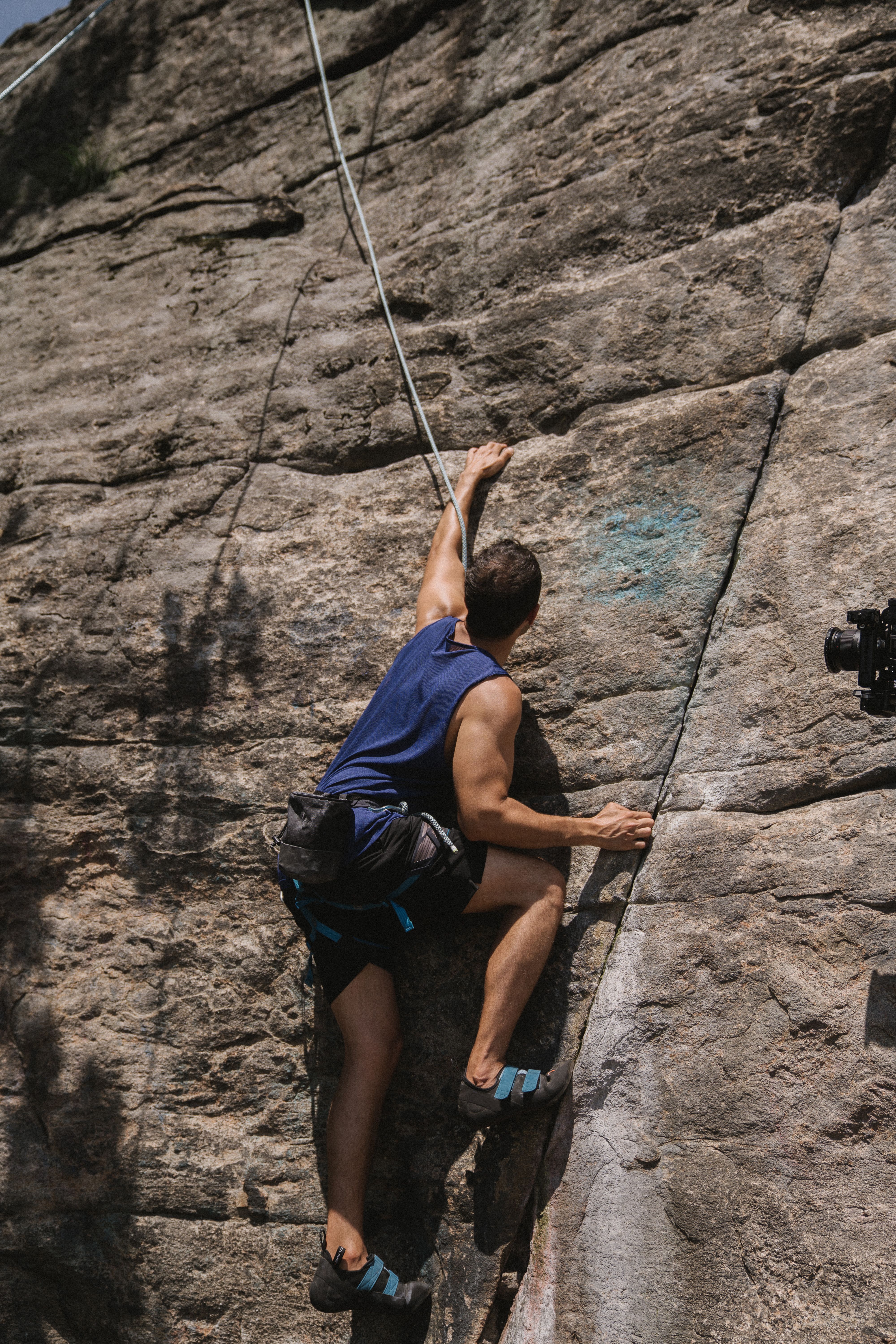 Man Doing Rock Climbing · Free Stock Photo