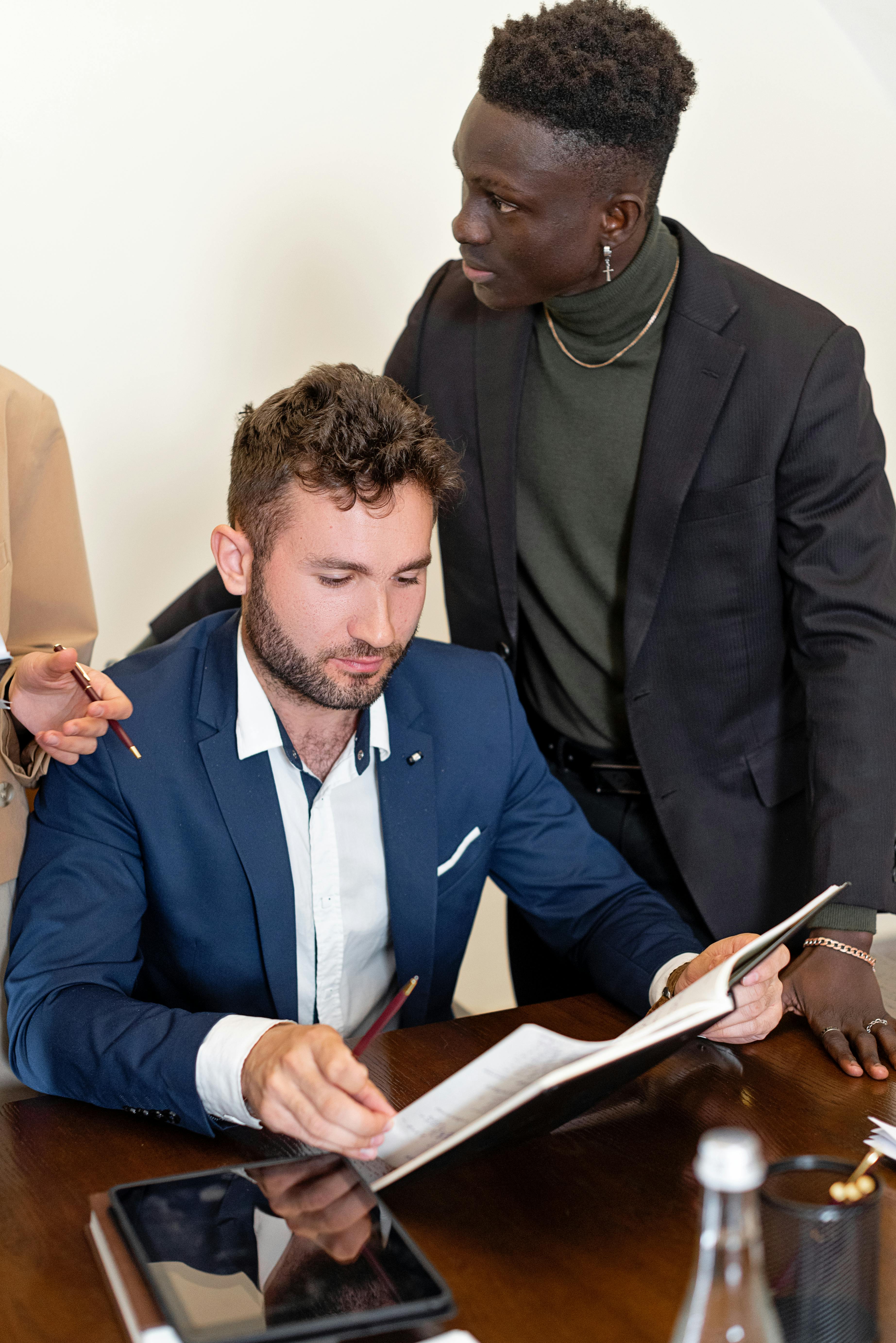 Men Having a Deal in the Office · Free Stock Photo
