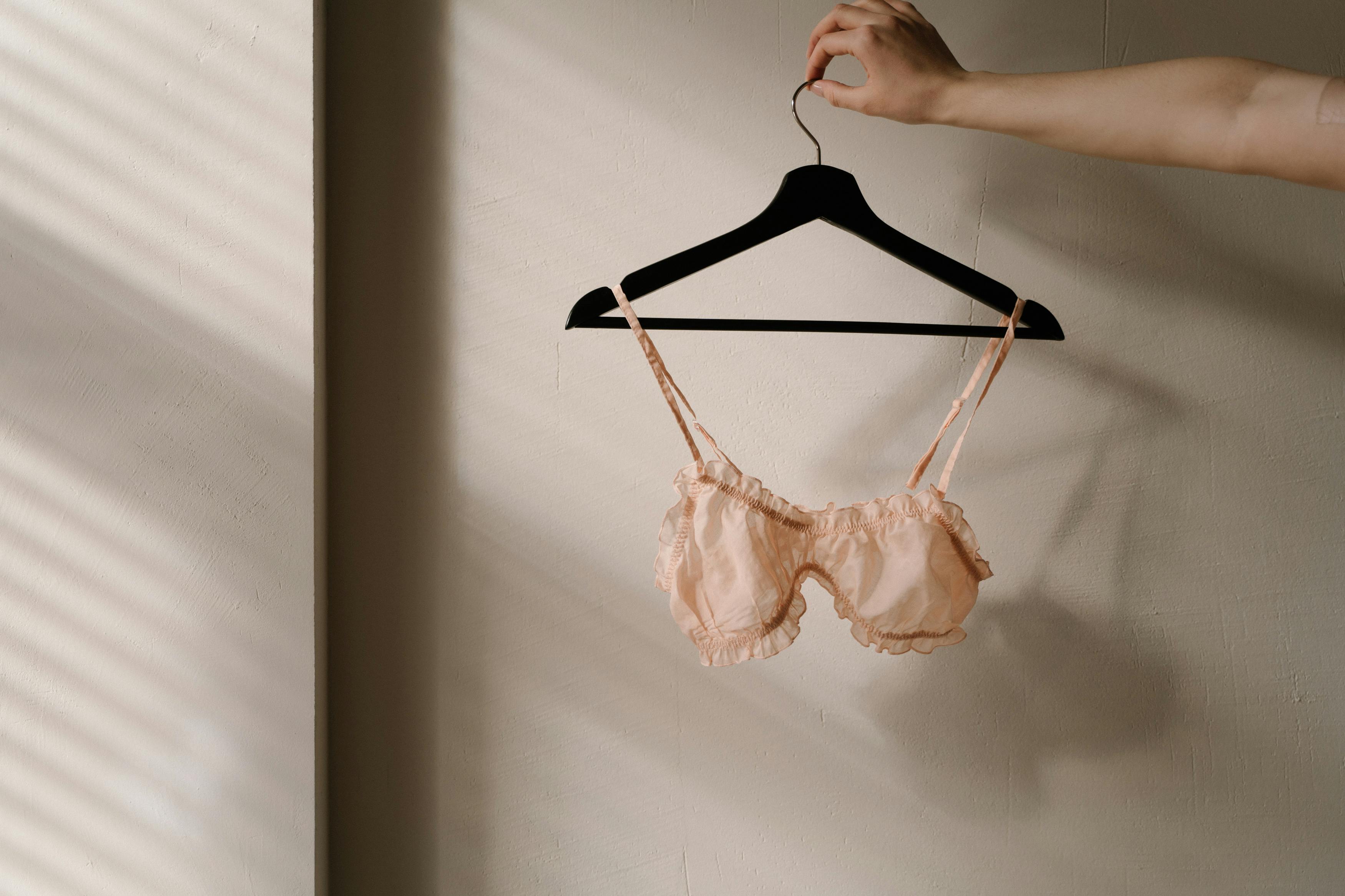A Brassiere on a Hanger · Free Stock Photo