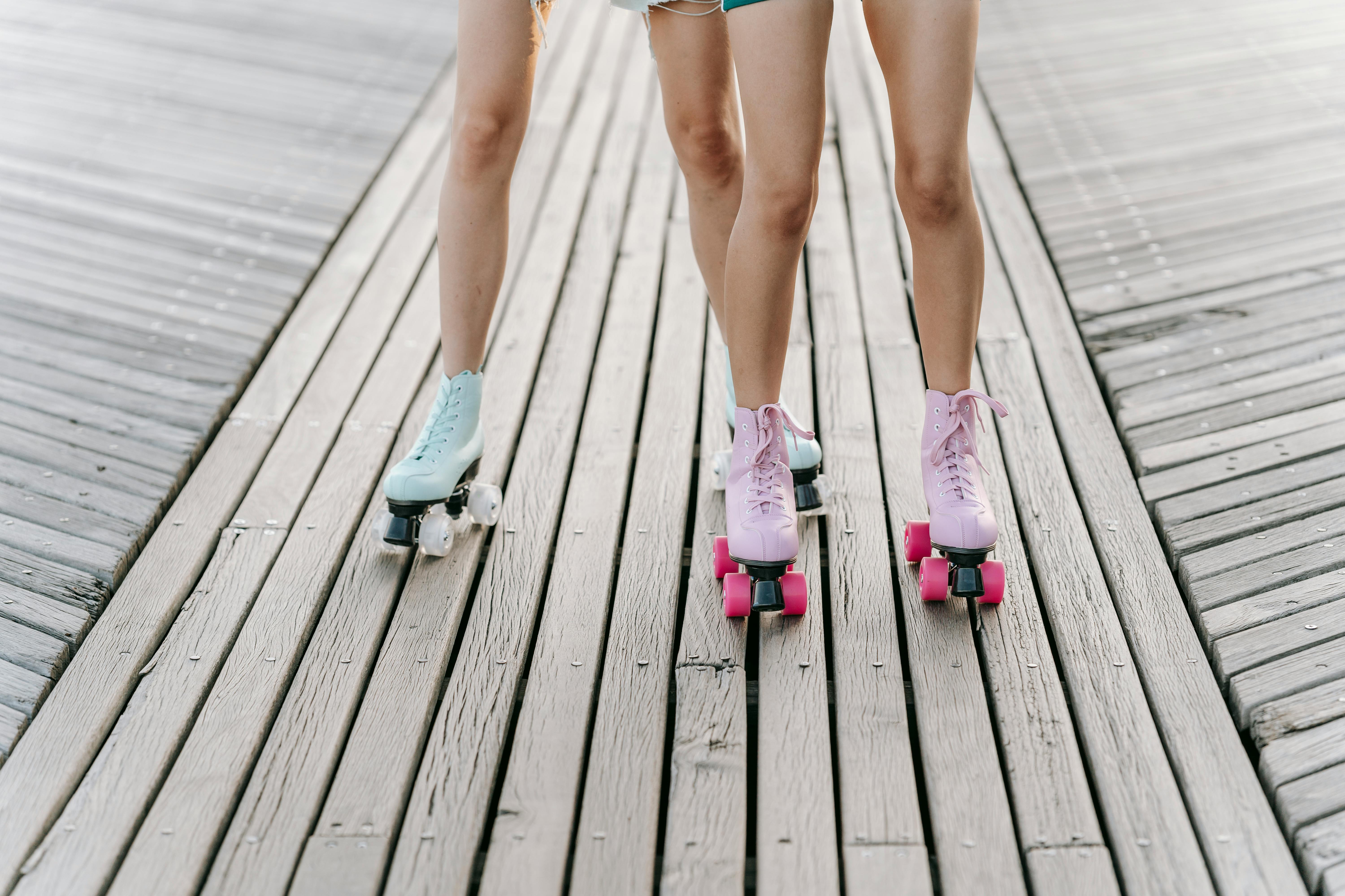 Two Girls on Roller Skates · Free Stock Photo
