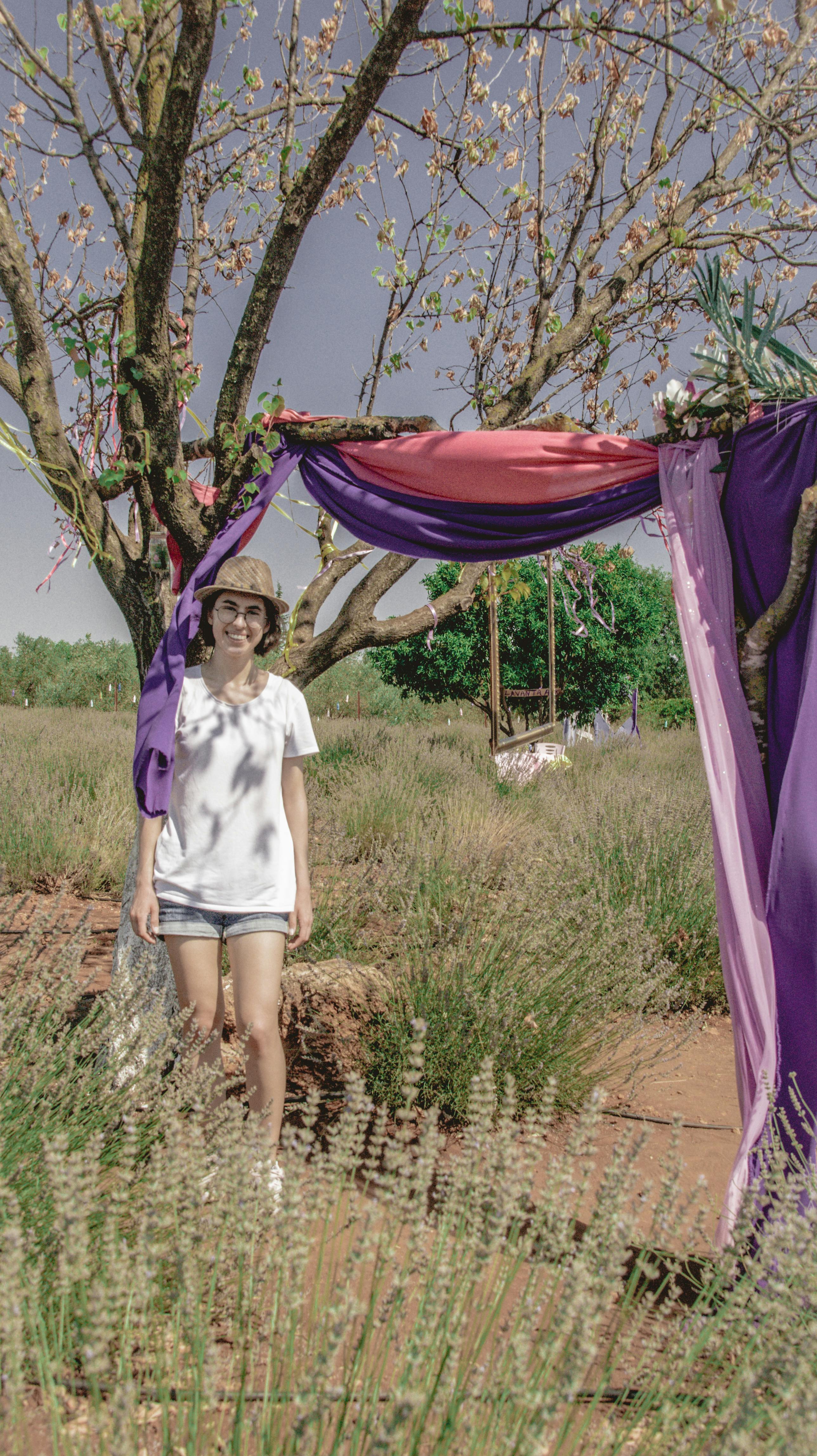 A Woman Standing Under the Tree · Free Stock Photo