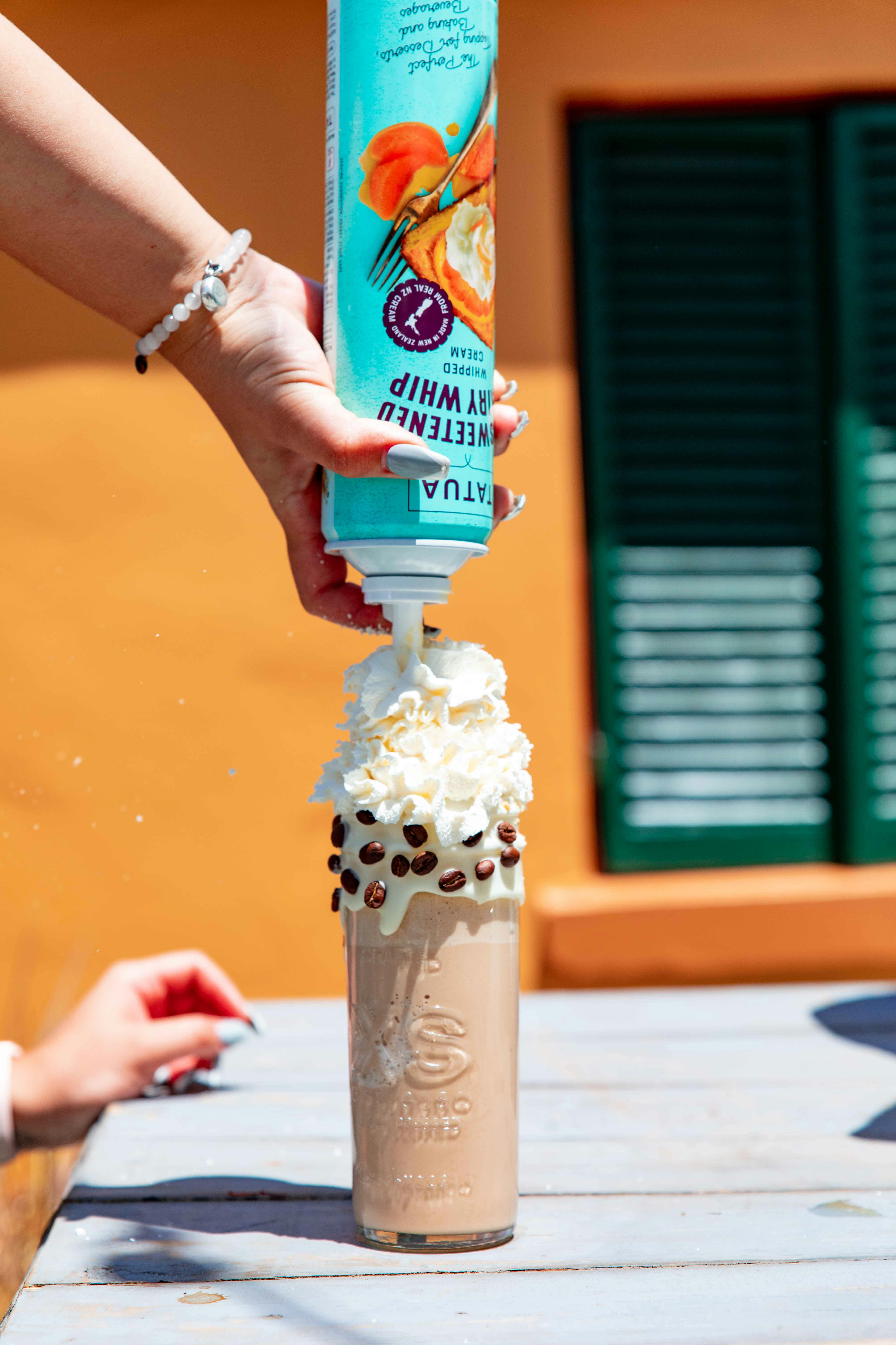 Rectangular Black Tray Near Shake in Glass · Free Stock Photo