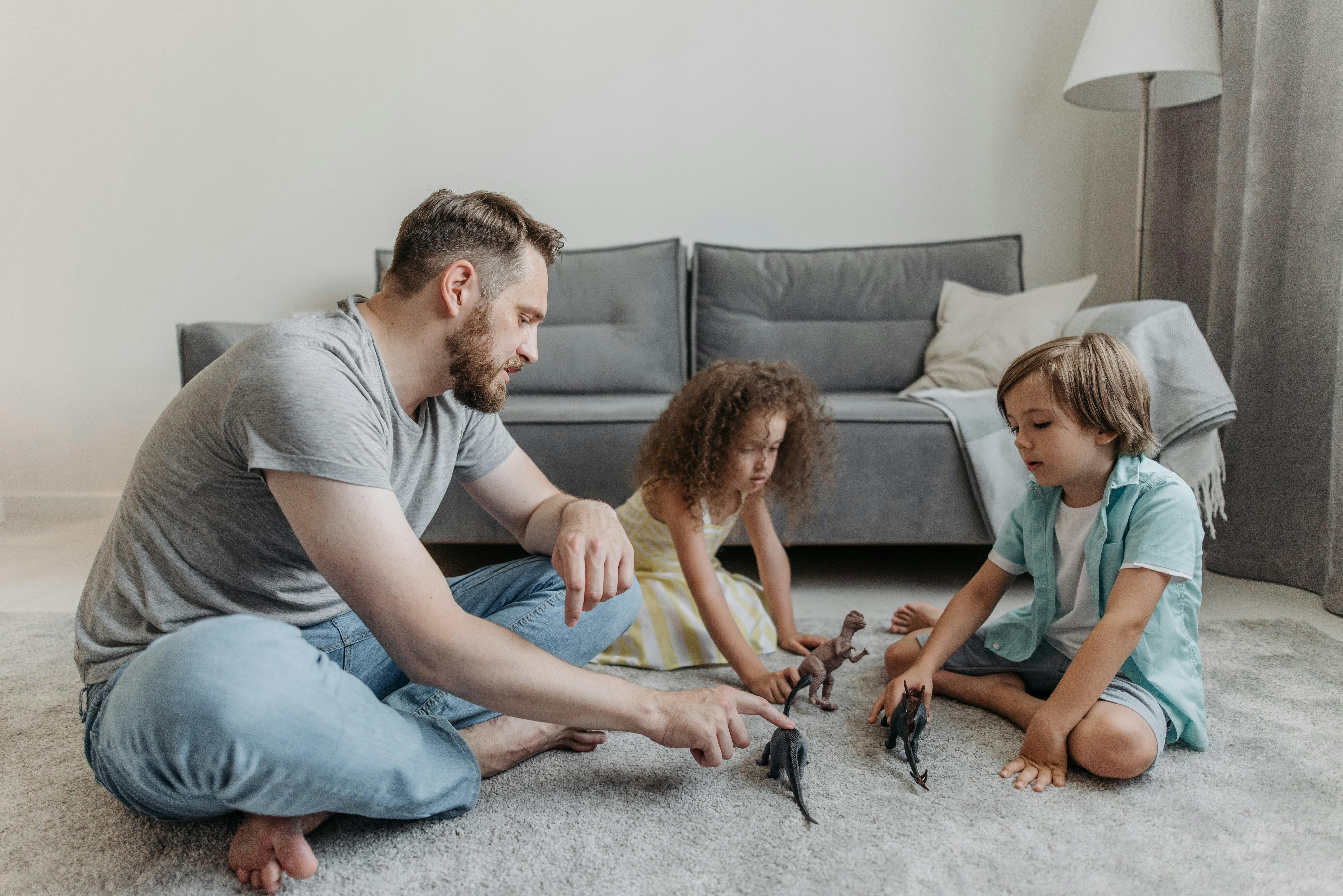 A Father Playing With His Kids · Free Stock Photo