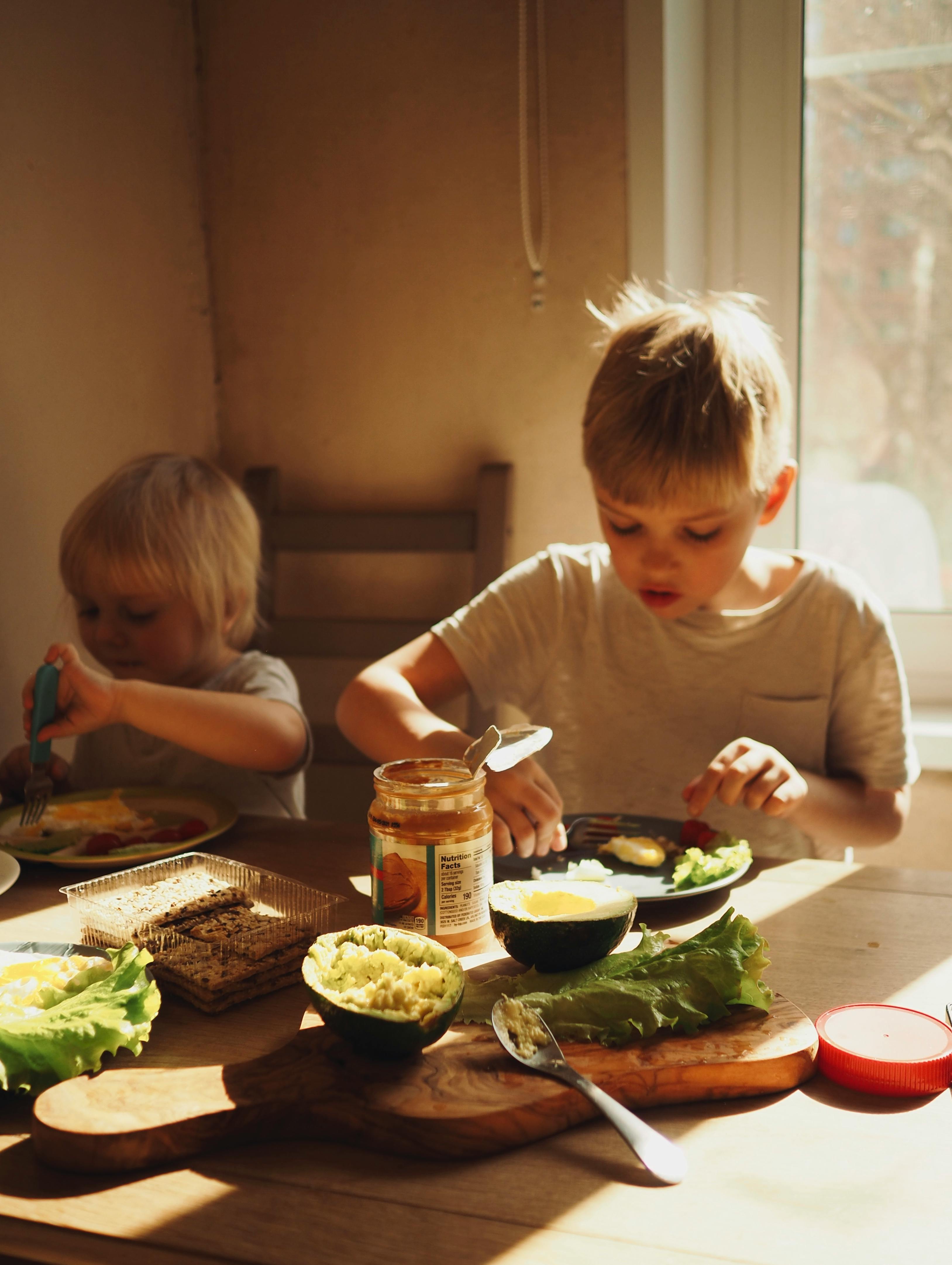 Boys Eating Breakfast · Free Stock Photo
