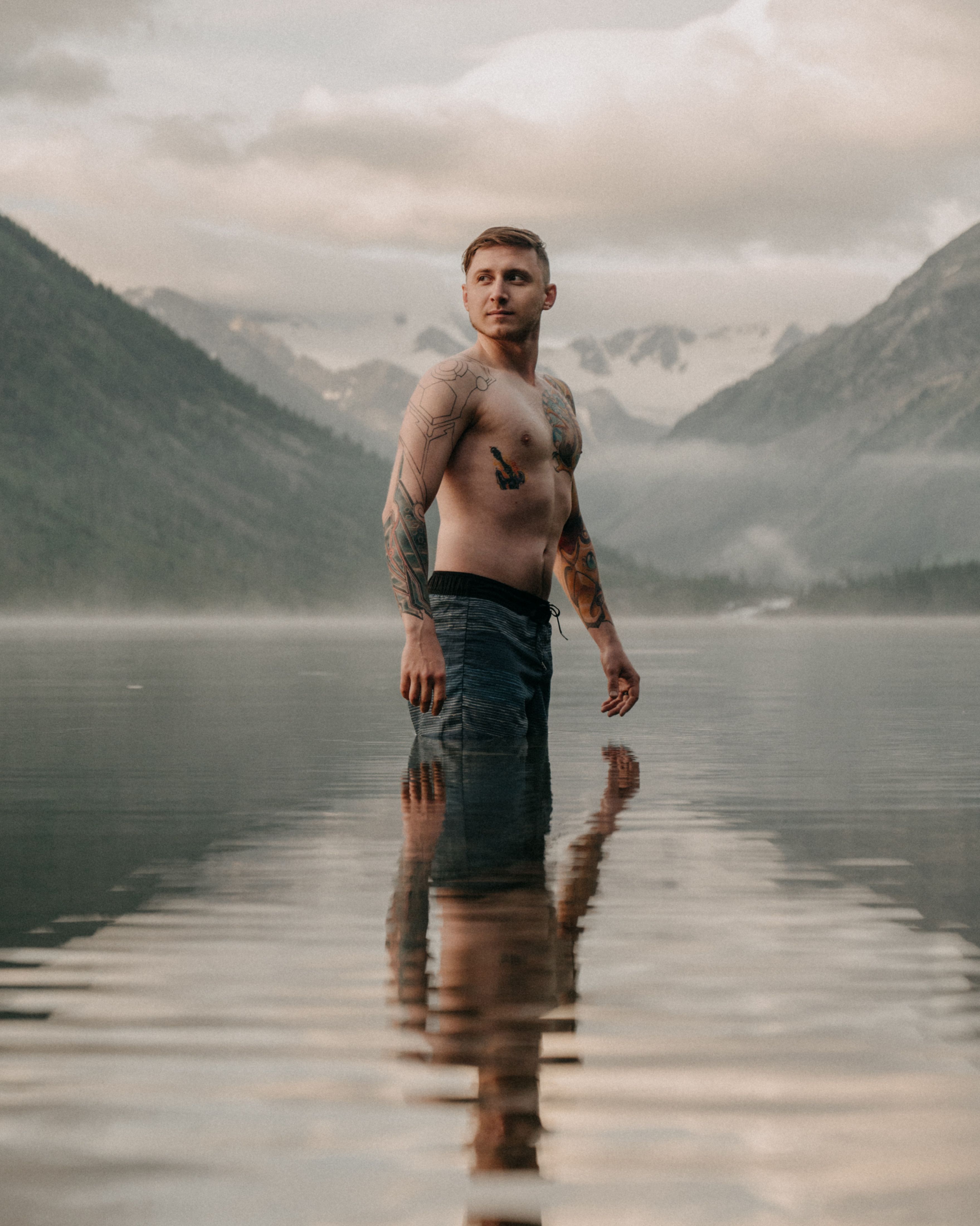 A Man Looking Over his Shoulder · Free Stock Photo
