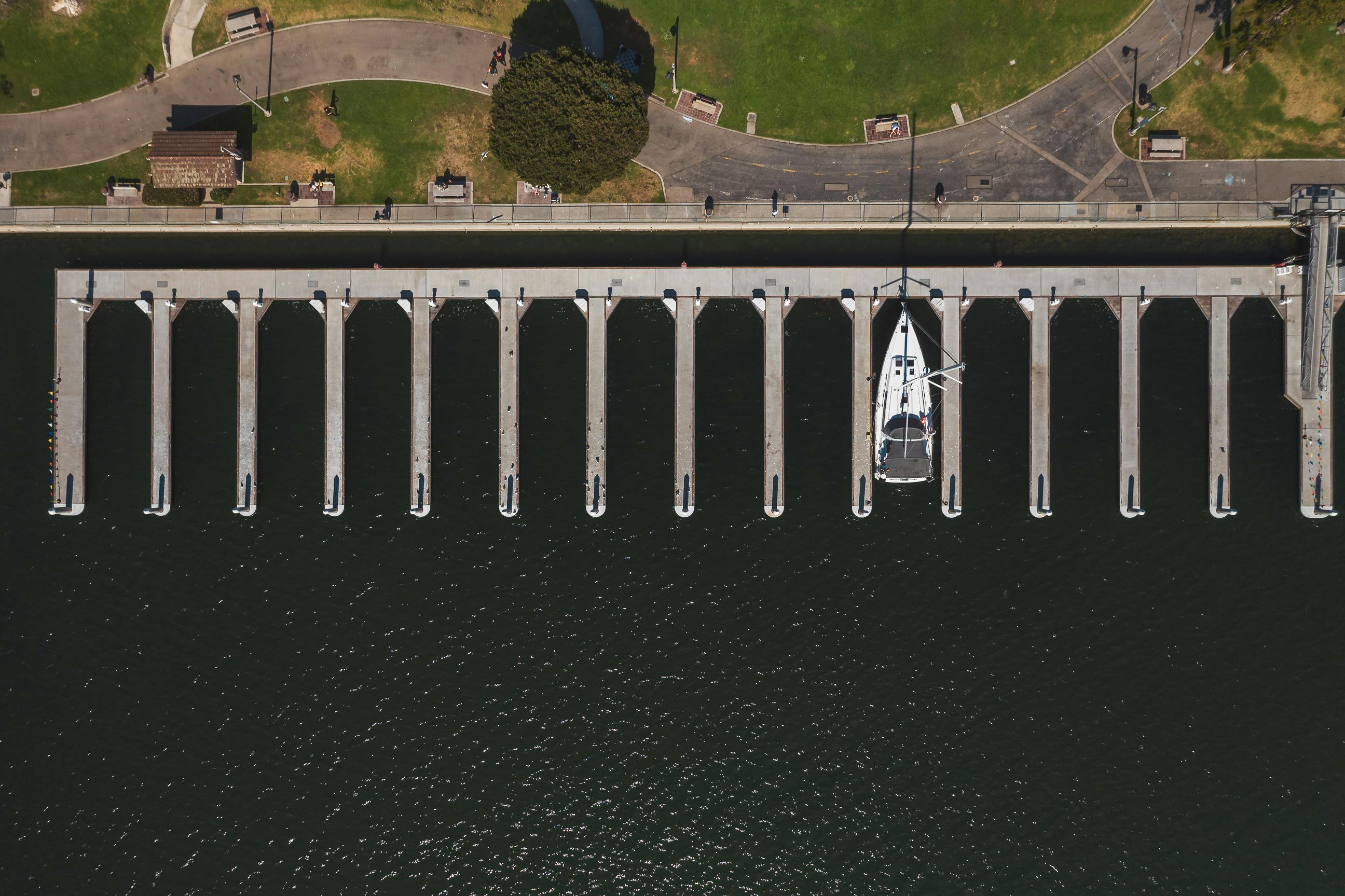 Birds Eye View of a Concrete Batching Plant · Free Stock Photo