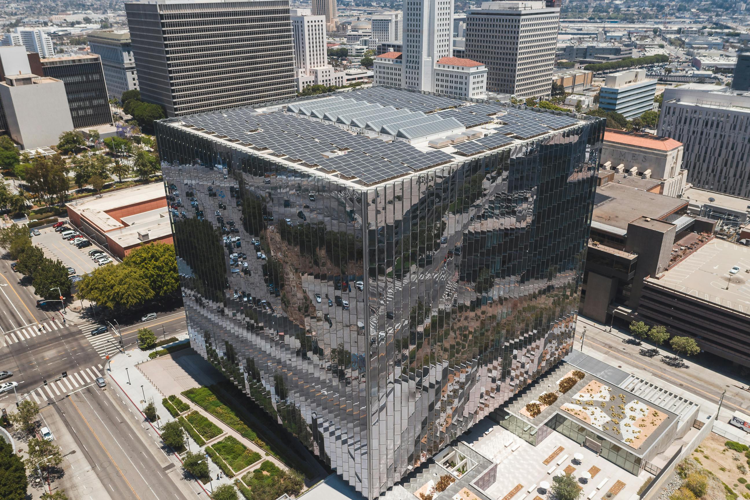 Aerial Photo of a Federal Courthouse Building in Los Angeles, USA ...