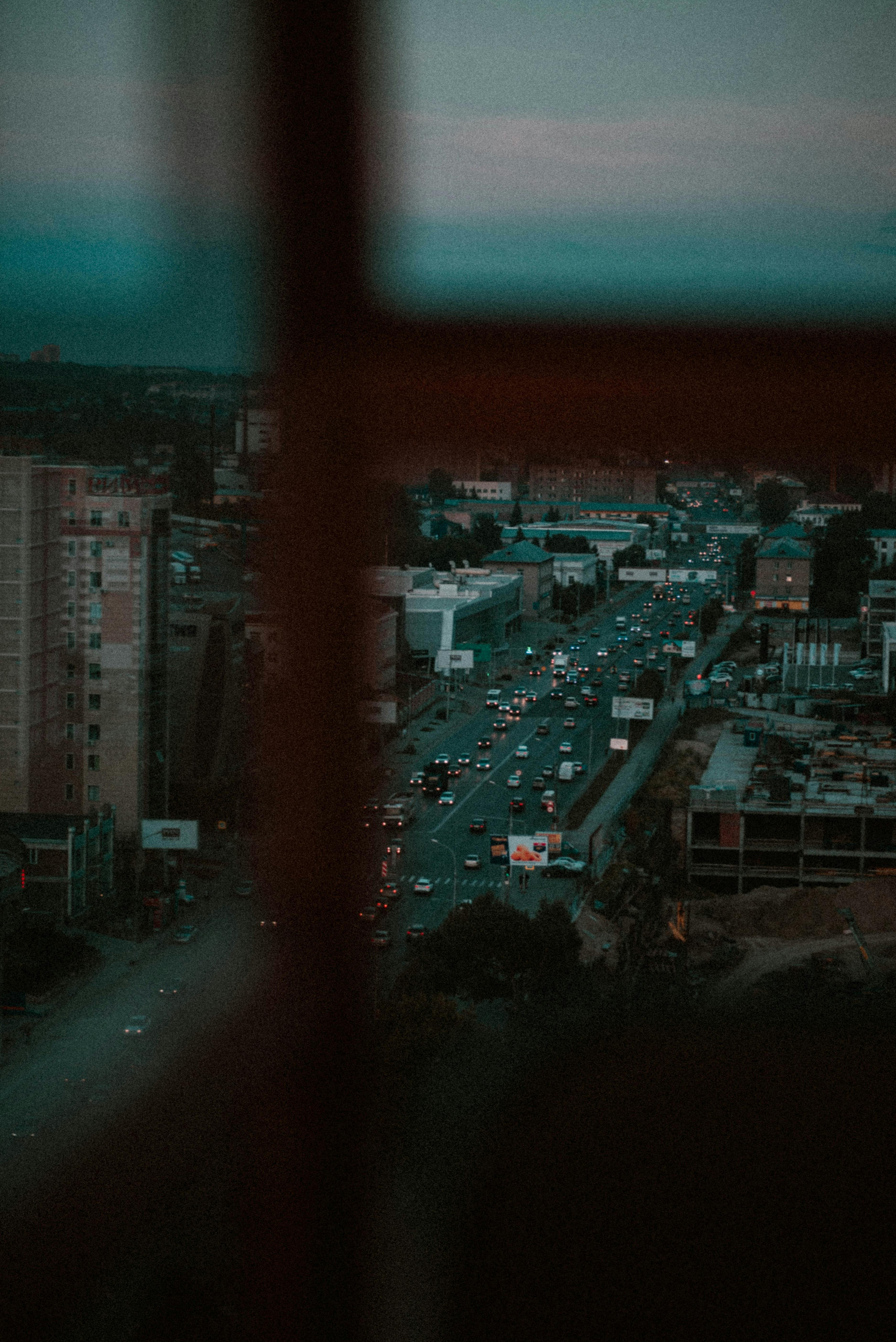 View on Street through Window · Free Stock Photo