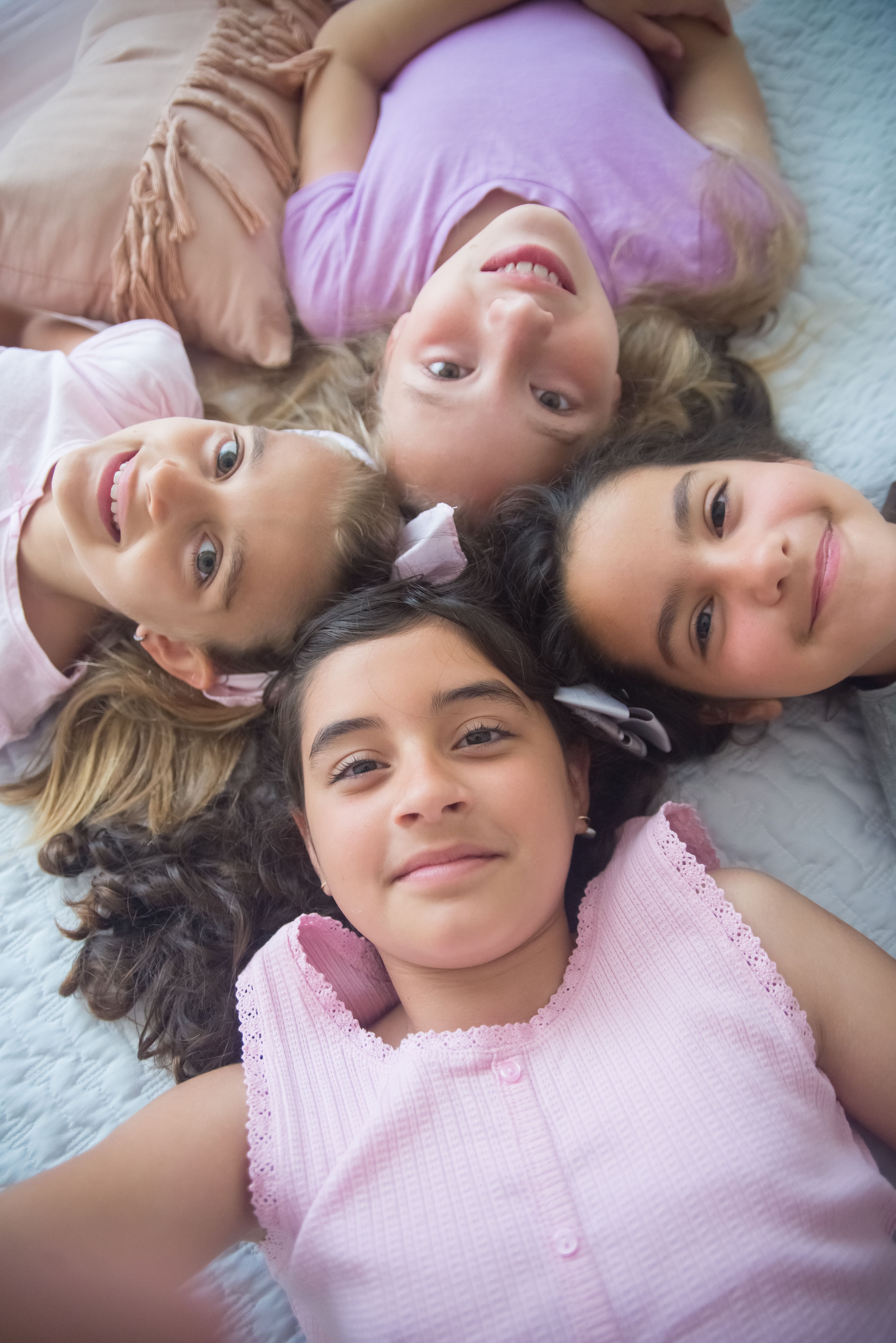 Overhead Shot of Kids Smiling · Free Stock Photo
