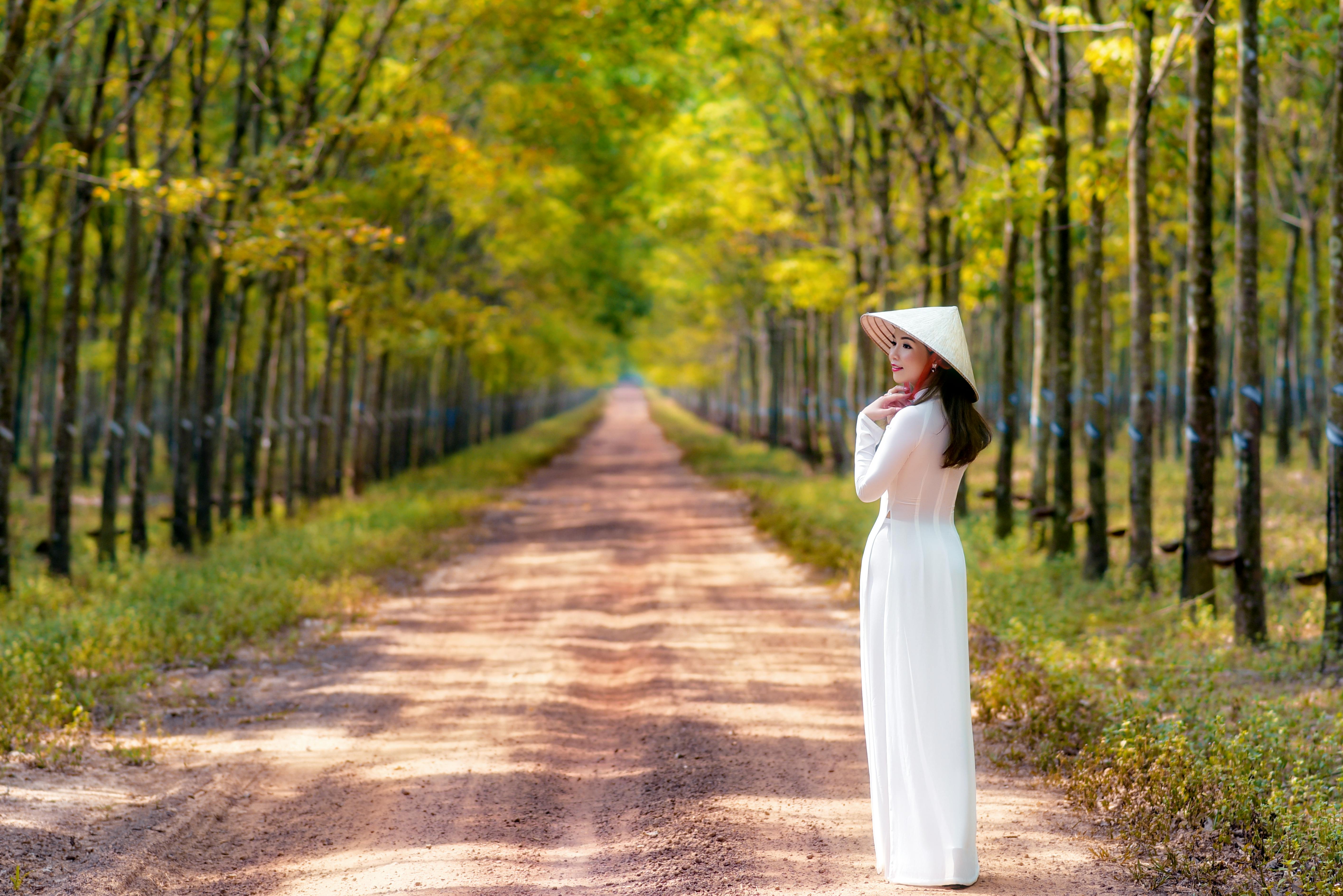 Woman Standing Looking to Her Left · Free Stock Photo