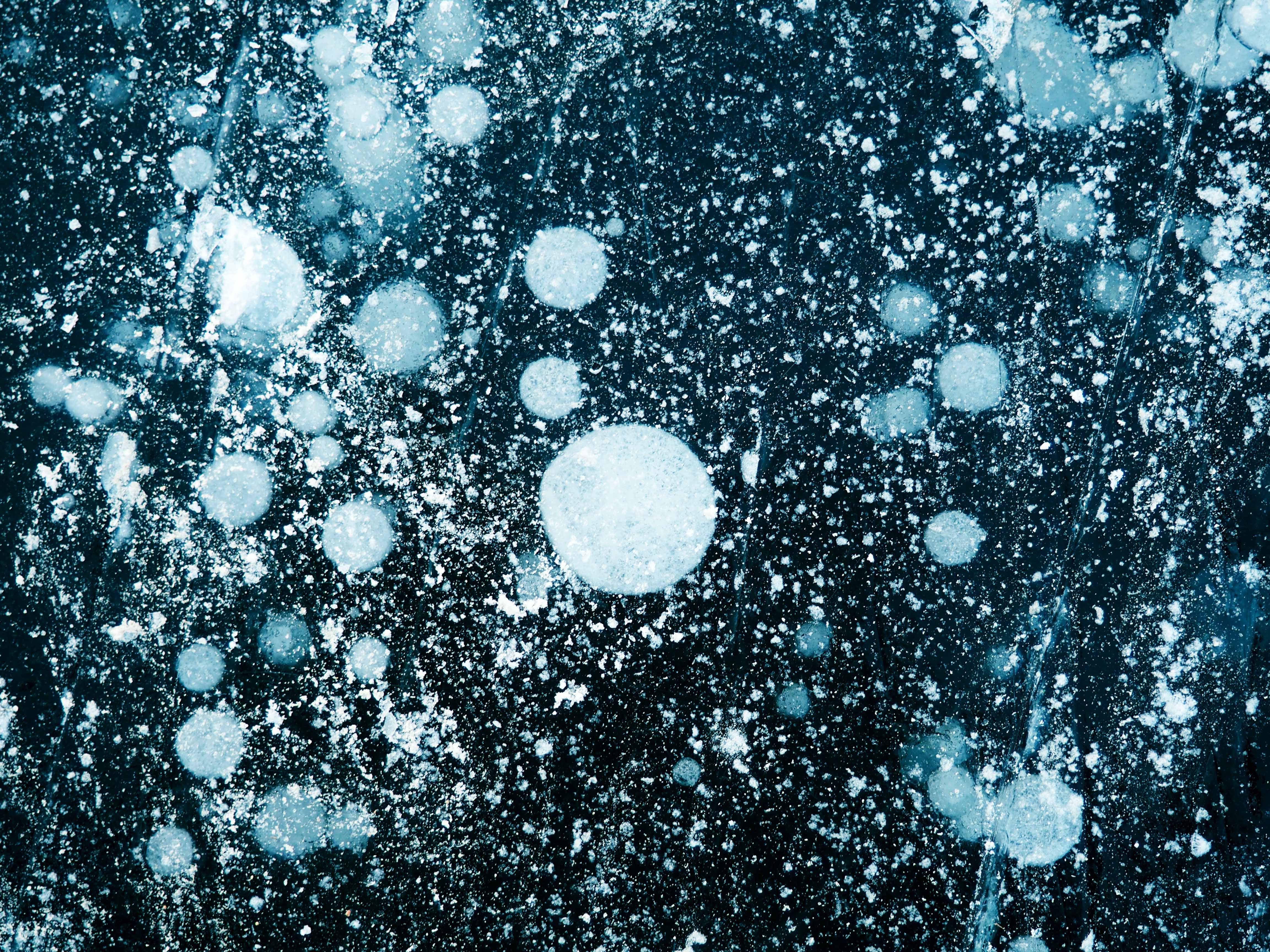 Close-up of Frozen Water · Free Stock Photo